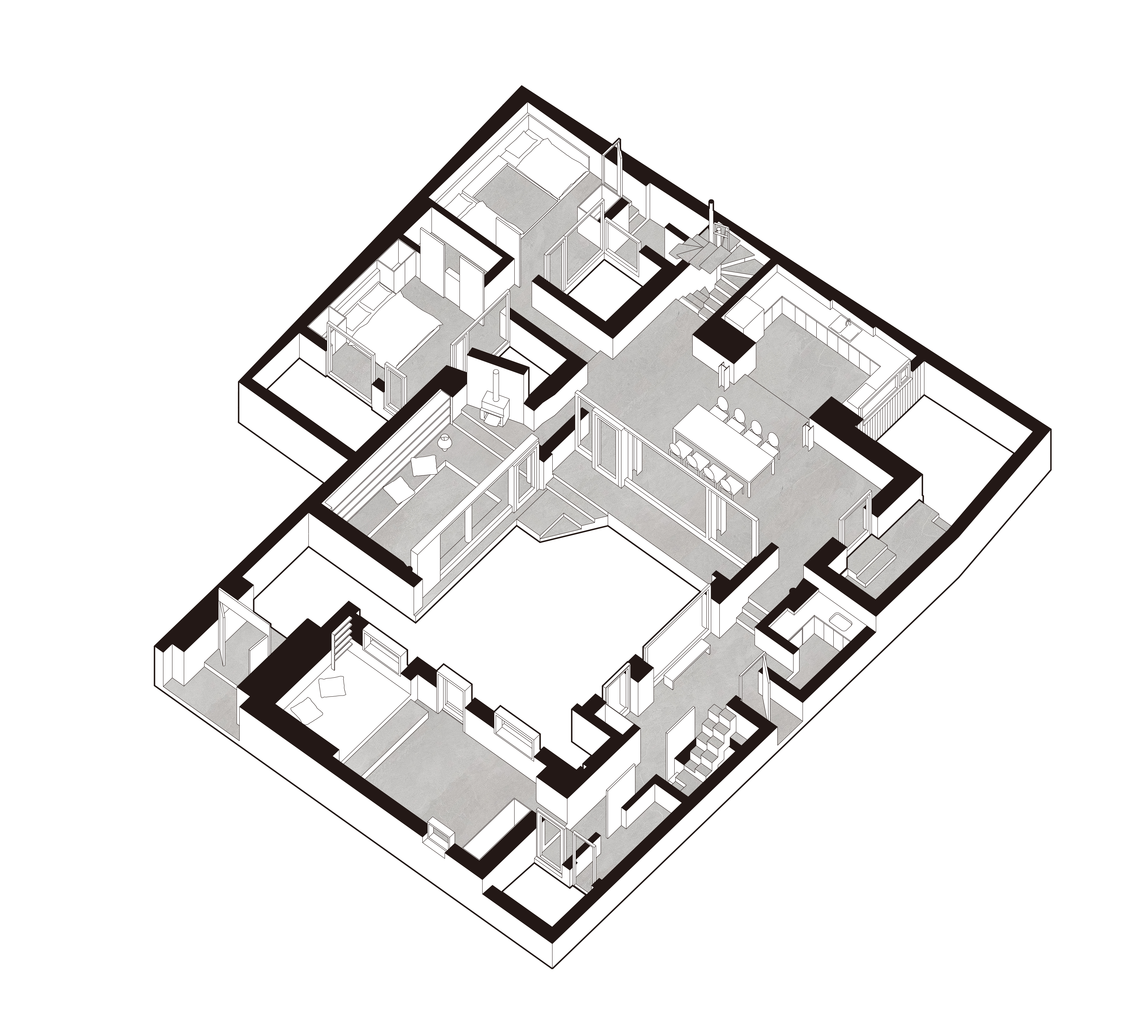 House over the wall by chaoffice - Architizer