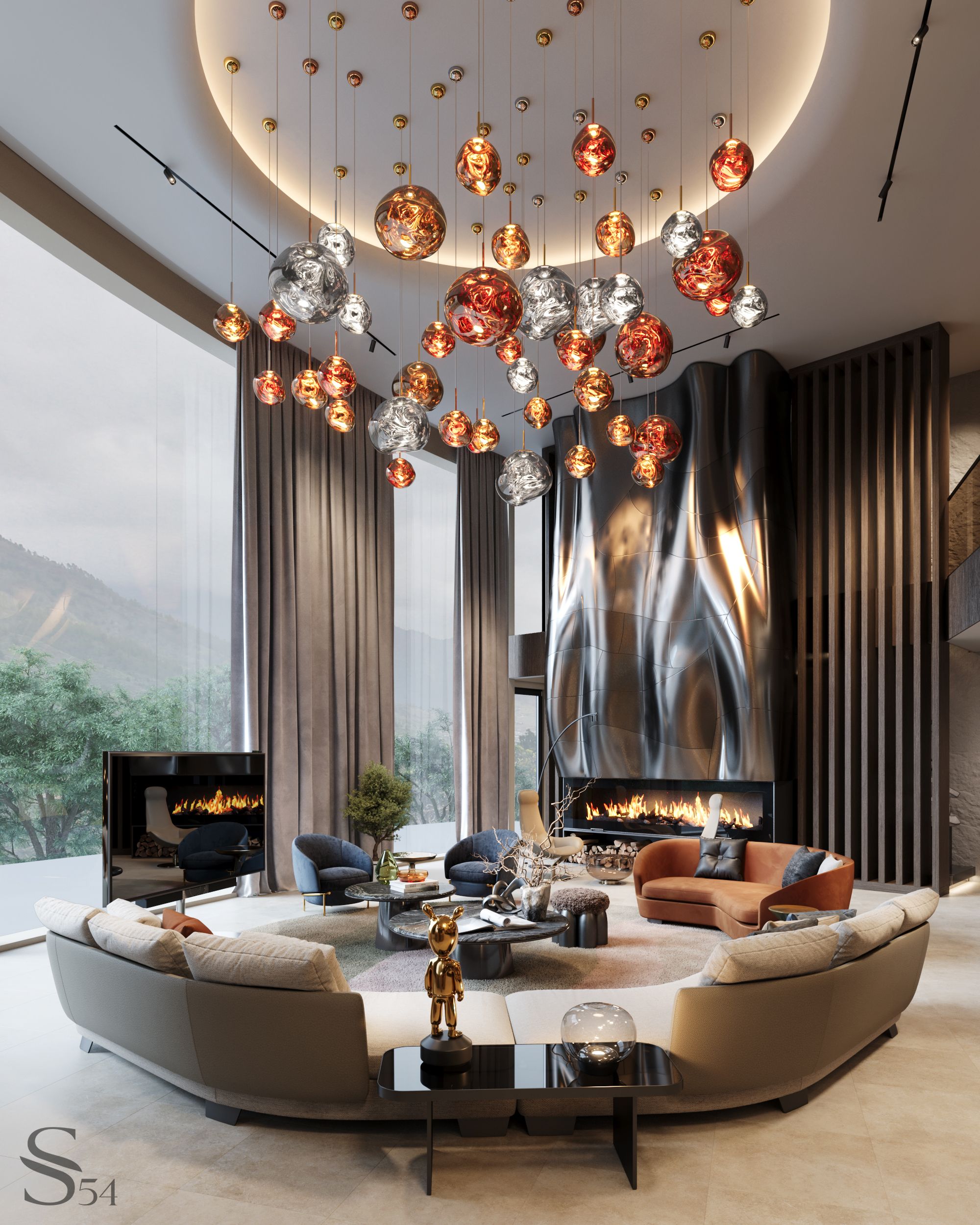 Interior design of a colorful villa in Madrid by Studia 54 - Architizer