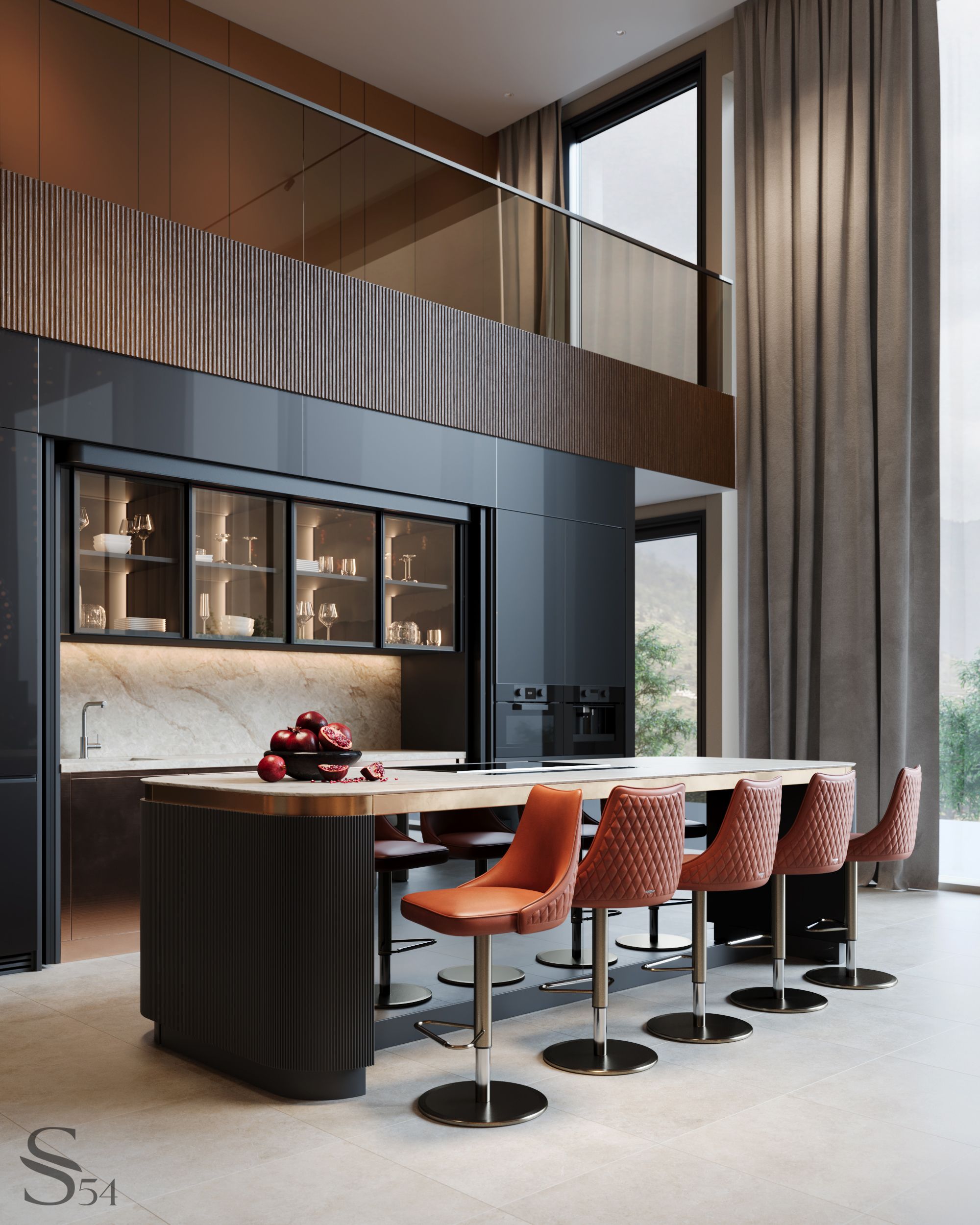 Interior design of a colorful villa in Madrid by Studia 54 - Architizer