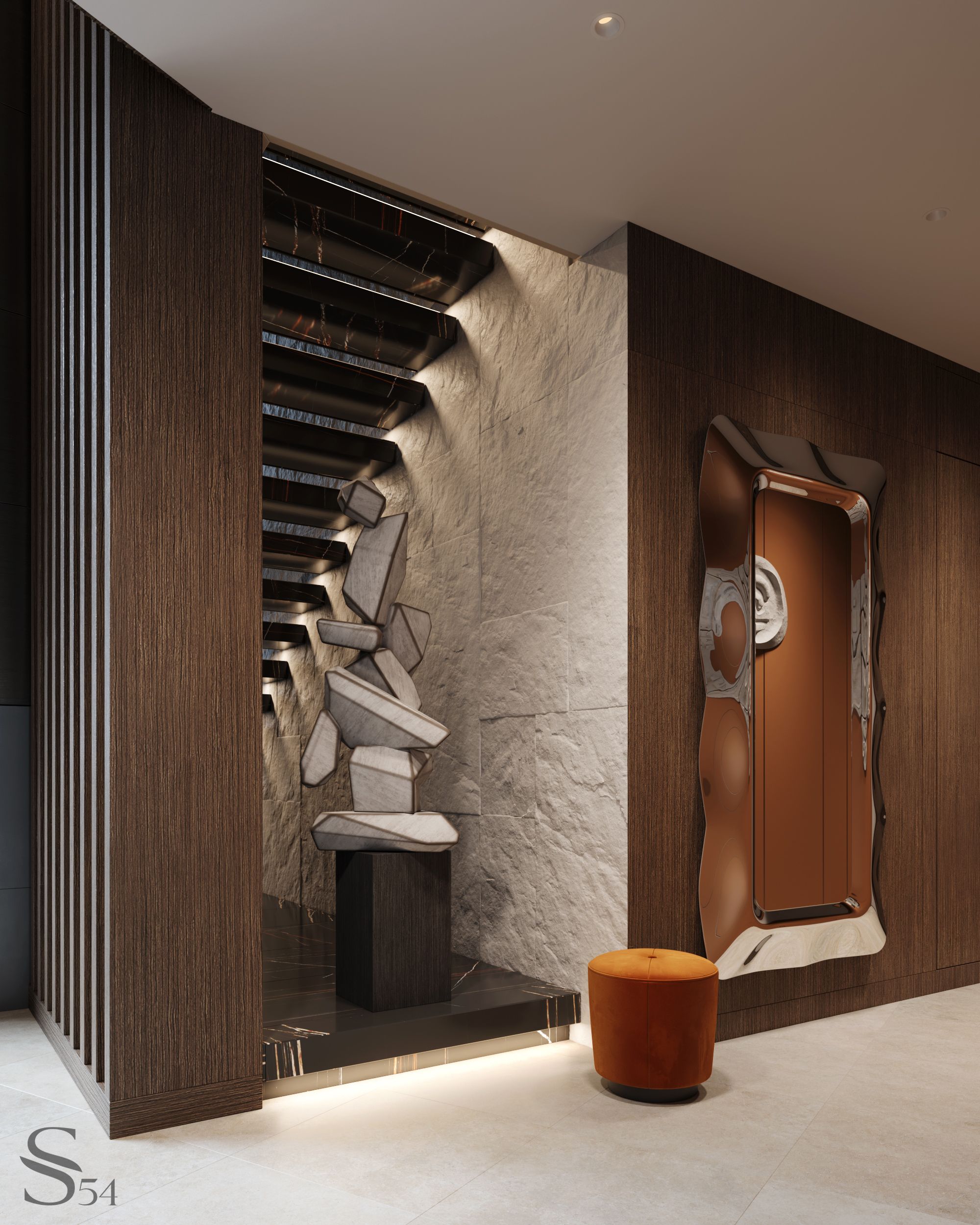 Interior design of a colorful villa in Madrid by Studia 54 - Architizer