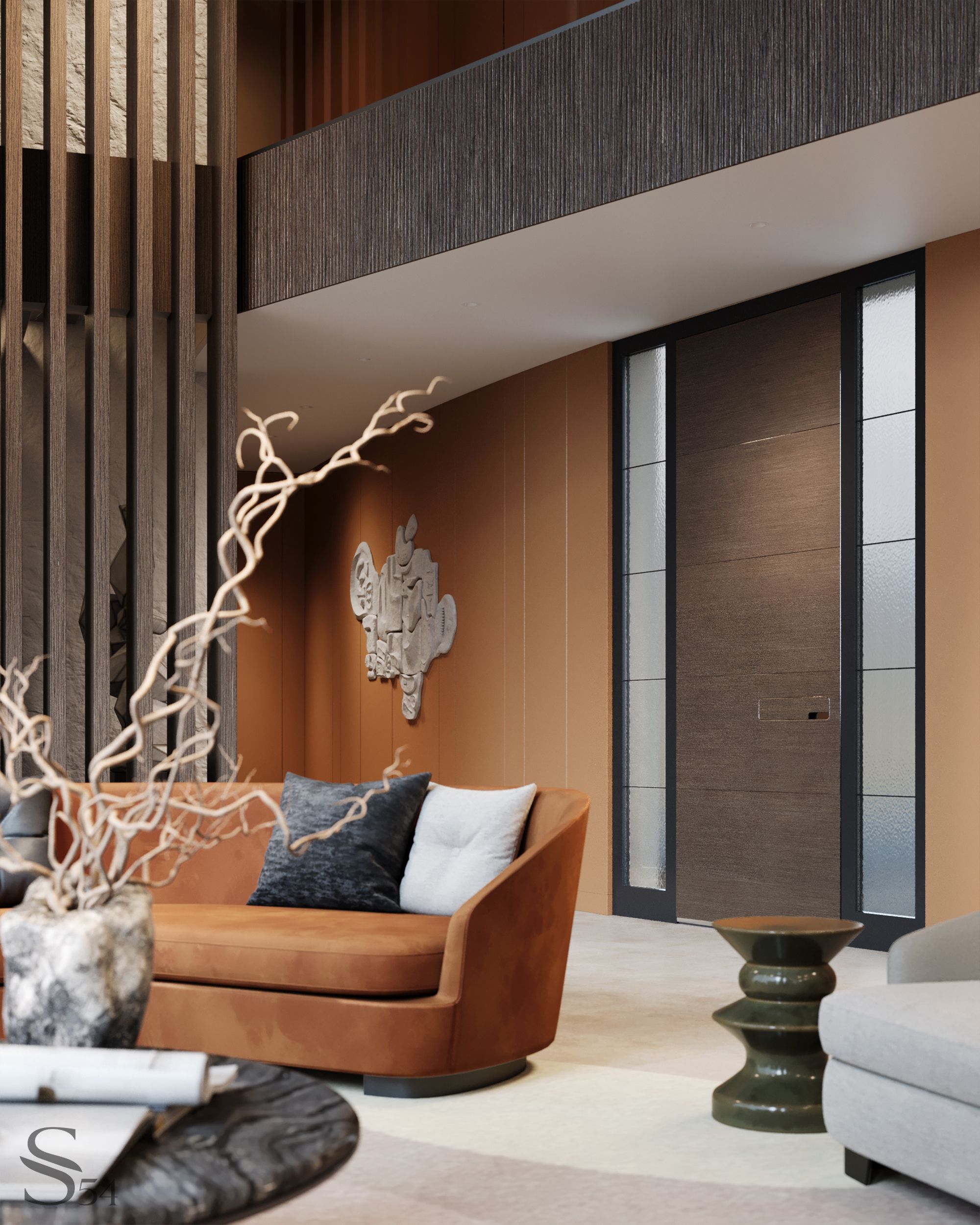 Interior design of a colorful villa in Madrid by Studia 54 - Architizer