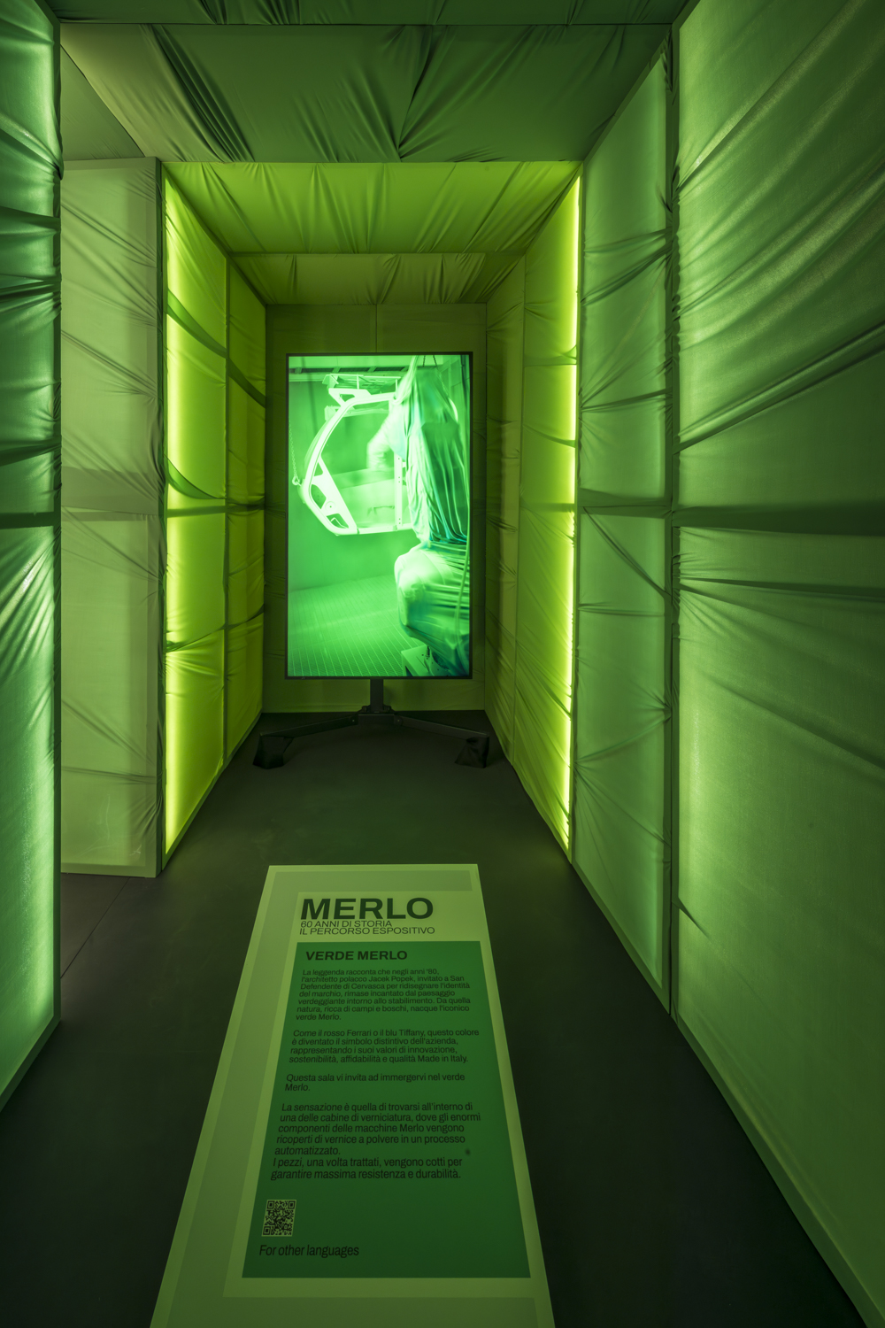 Merlo, 60 years of history. The exhibition itinerary by Studio 3Mark ...
