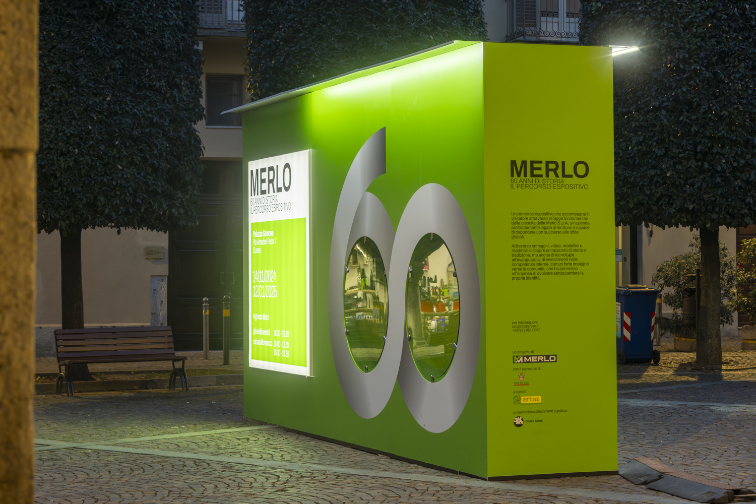 Merlo, 60 years of history. The exhibition itinerary by Studio 3Mark ...