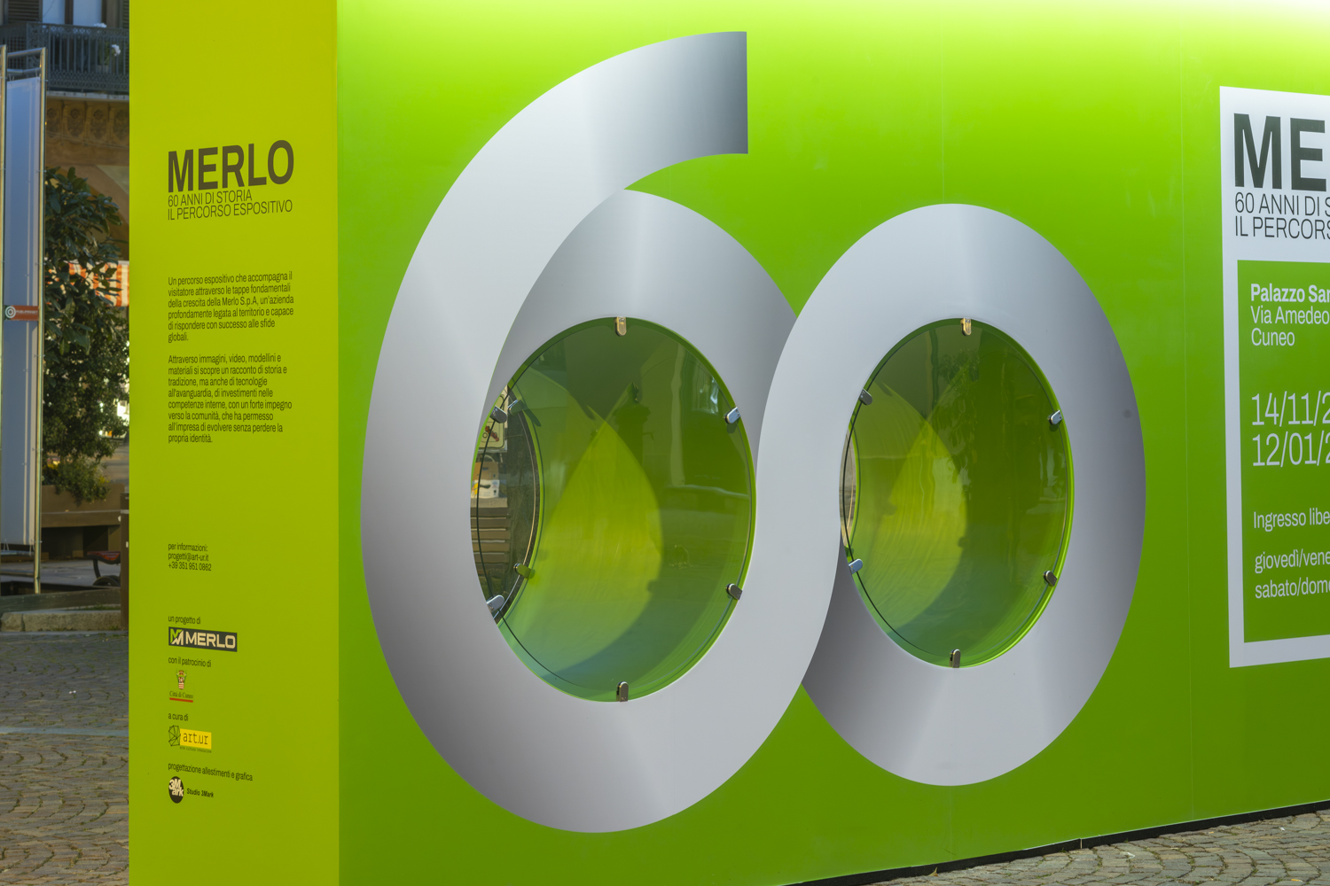 Merlo, 60 years of history. The exhibition itinerary by Studio 3Mark ...