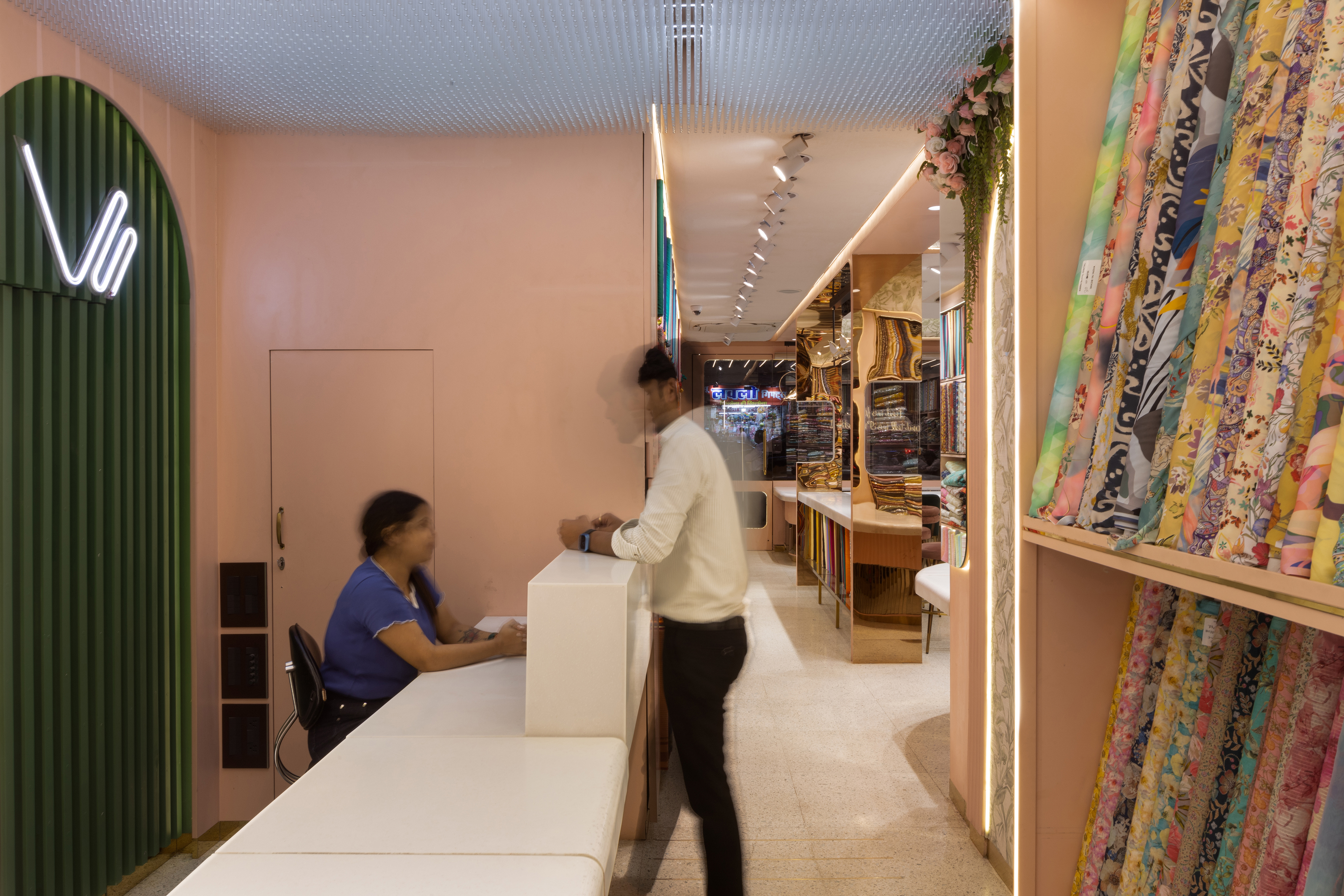 Vandana- ladies fabric showroom by W5 Architects - Architizer