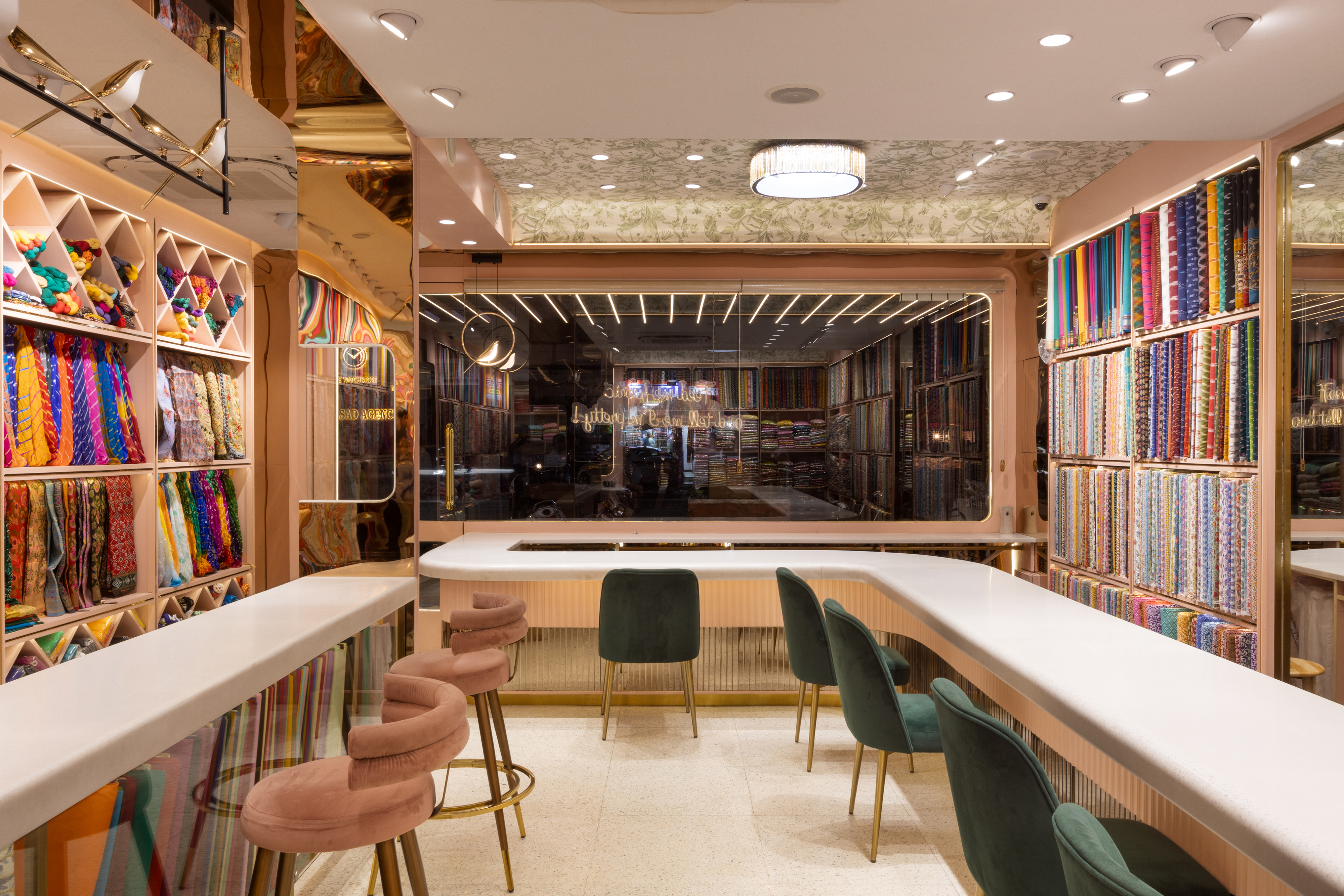 Vandana- ladies fabric showroom by W5 Architects - Architizer