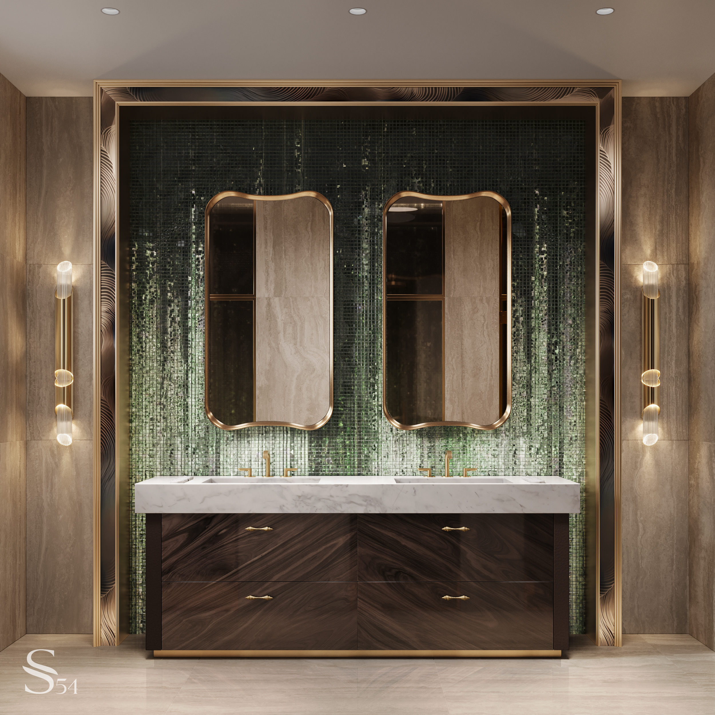 Interior of a premium SPA complex with oriental motifs in Uzbekistan by ...