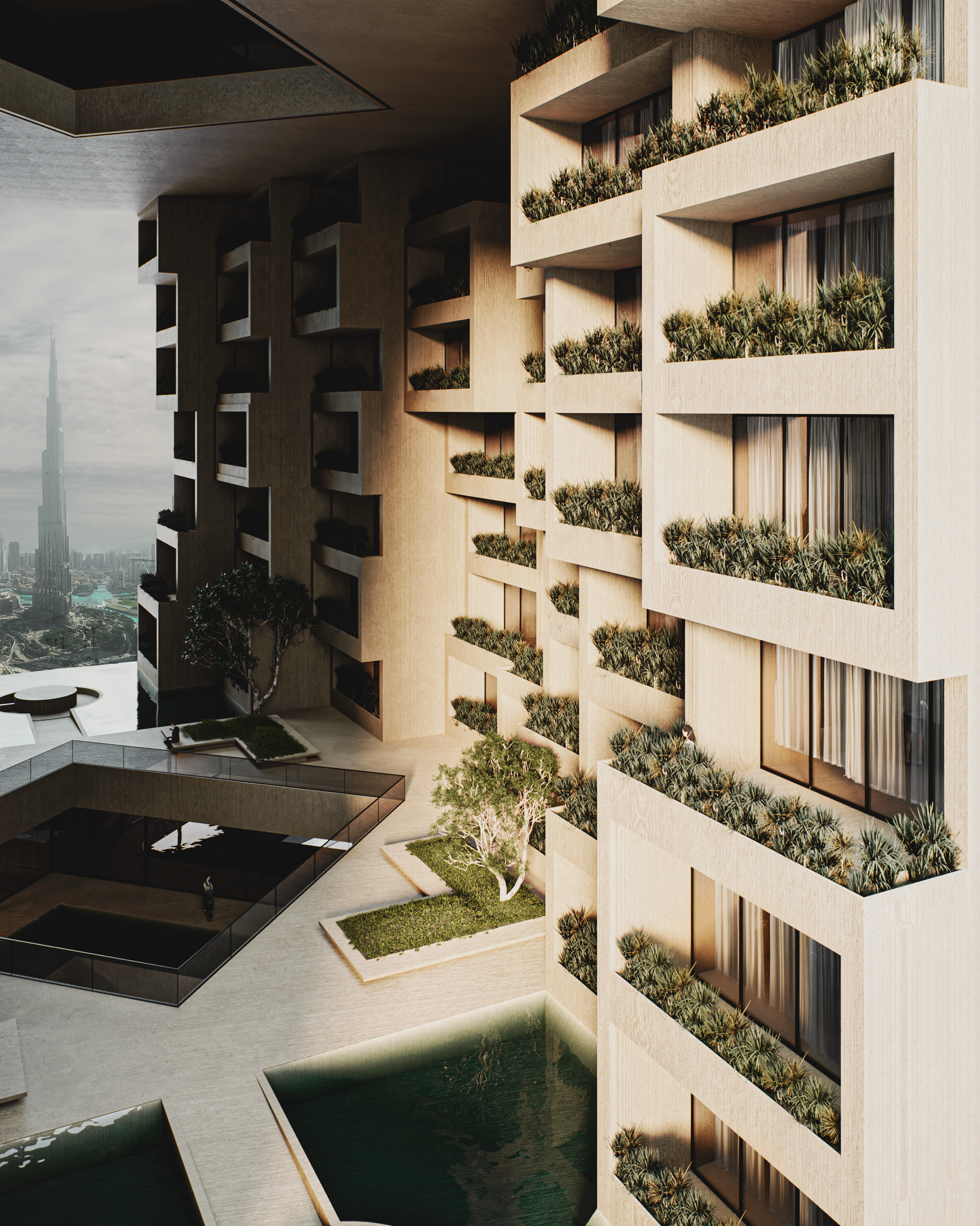 Dubai Edition Hotel: Vertical Oasis by Kalbod Design Studio - Architizer