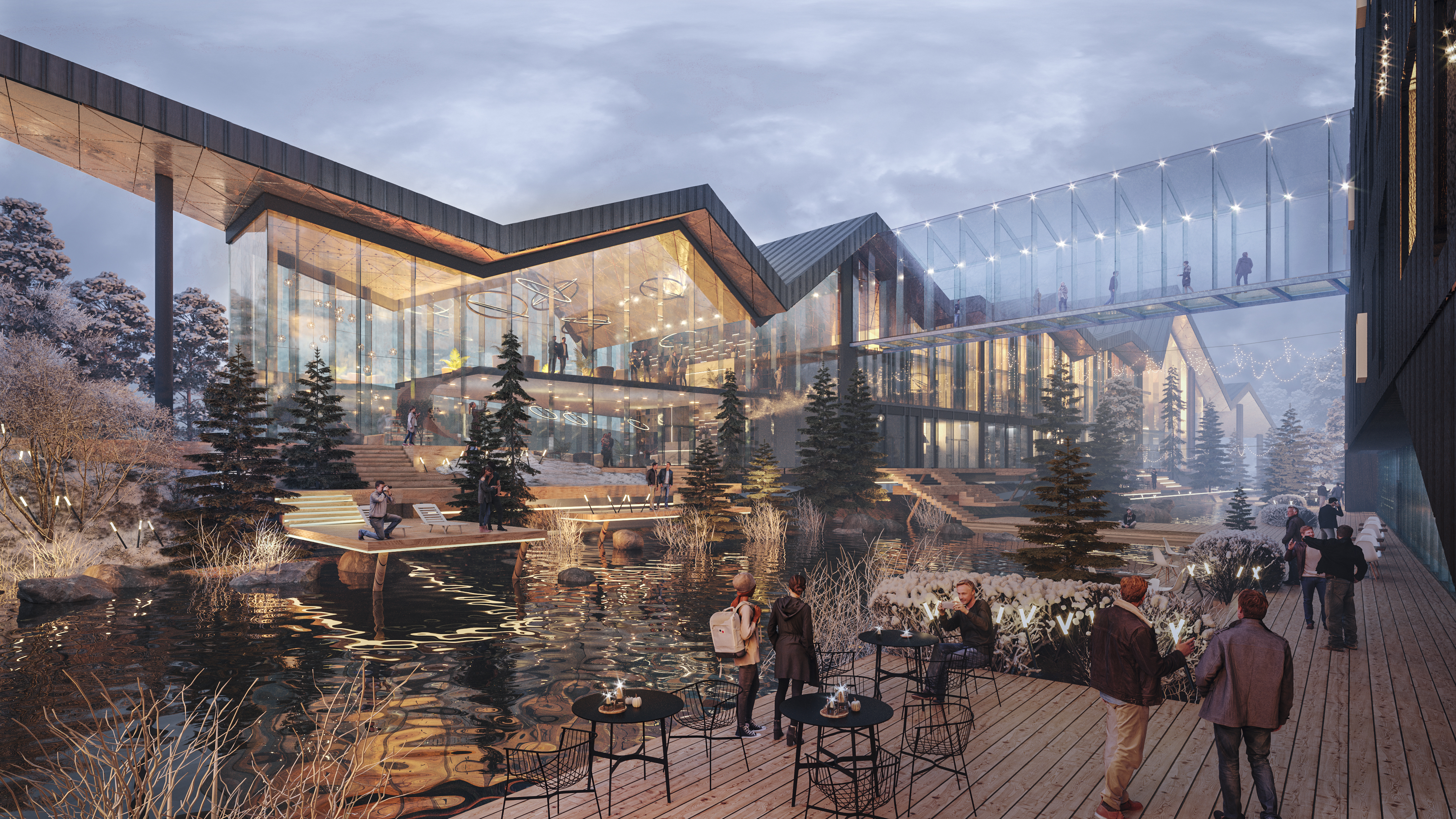 Multifunctional hub Bukovel by archimatika - Architizer