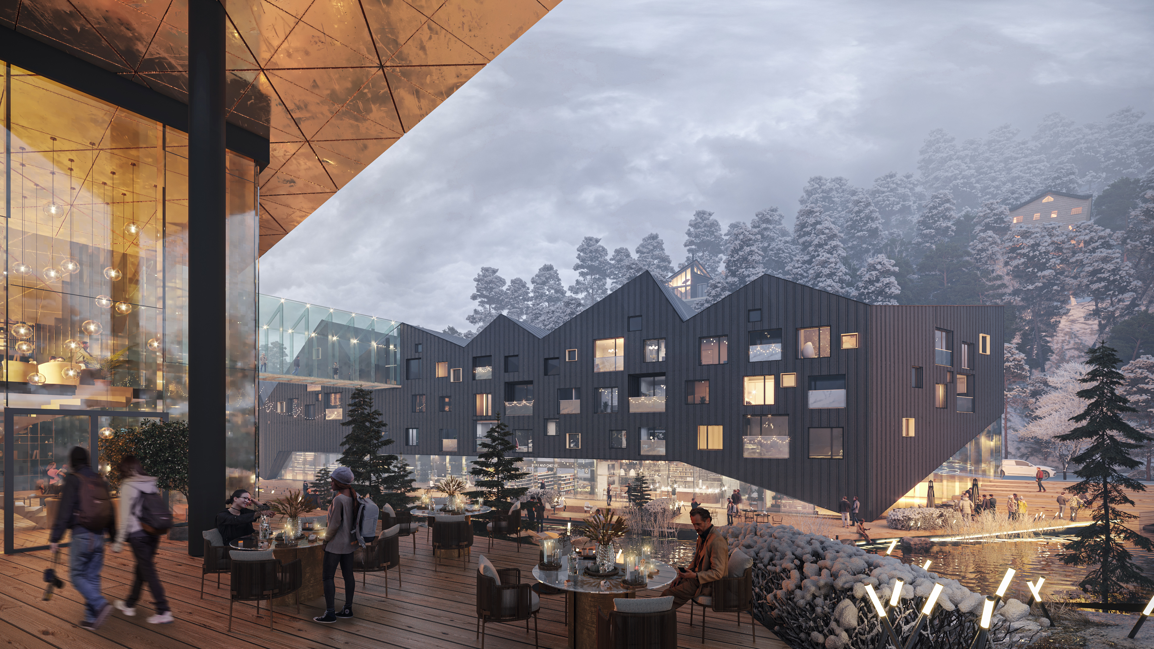 Multifunctional hub Bukovel by archimatika - Architizer
