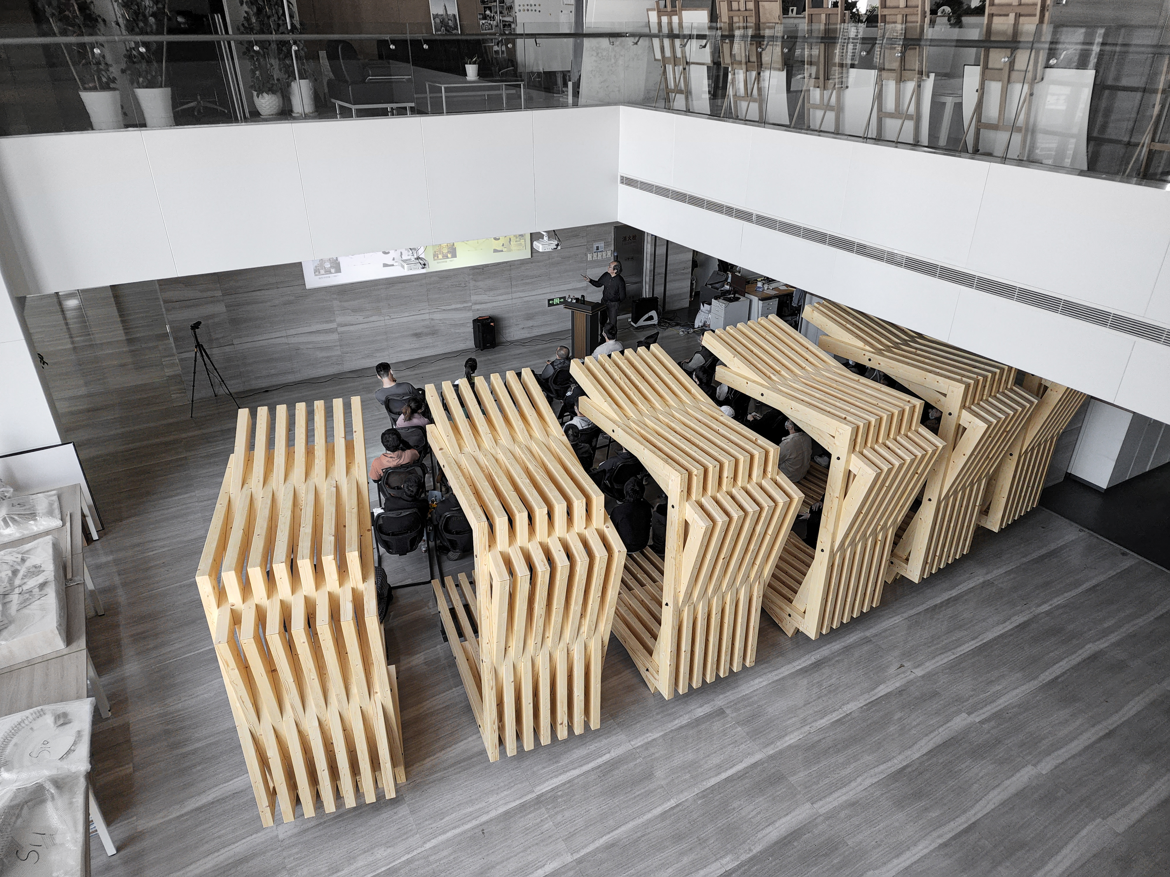 “Digital Wood Structure + Design Logic” Exhibition Design by Qing ...