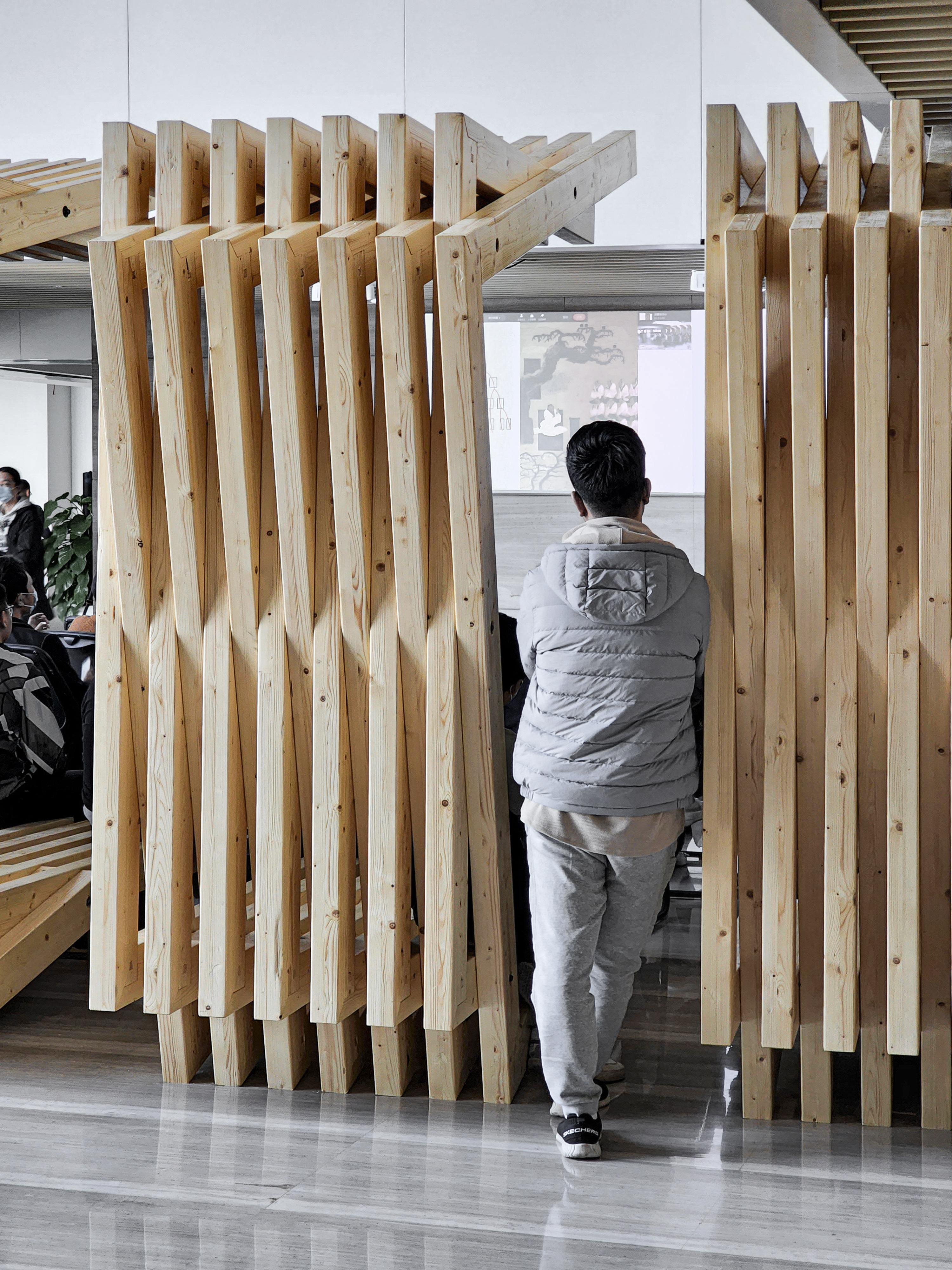 “Digital Wood Structure + Design Logic” Exhibition Design by Qing ...