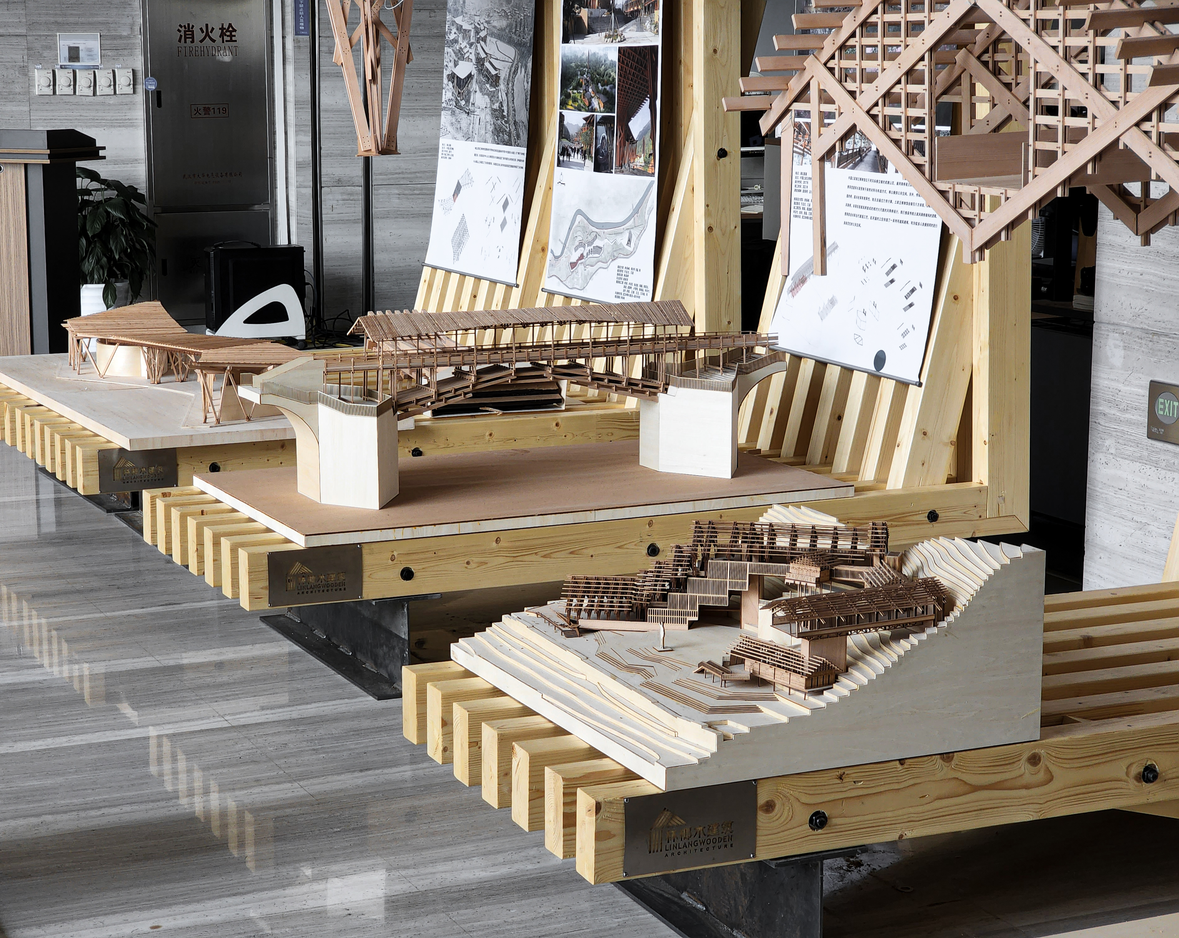 “Digital Wood Structure + Design Logic” Exhibition Design by Qing ...