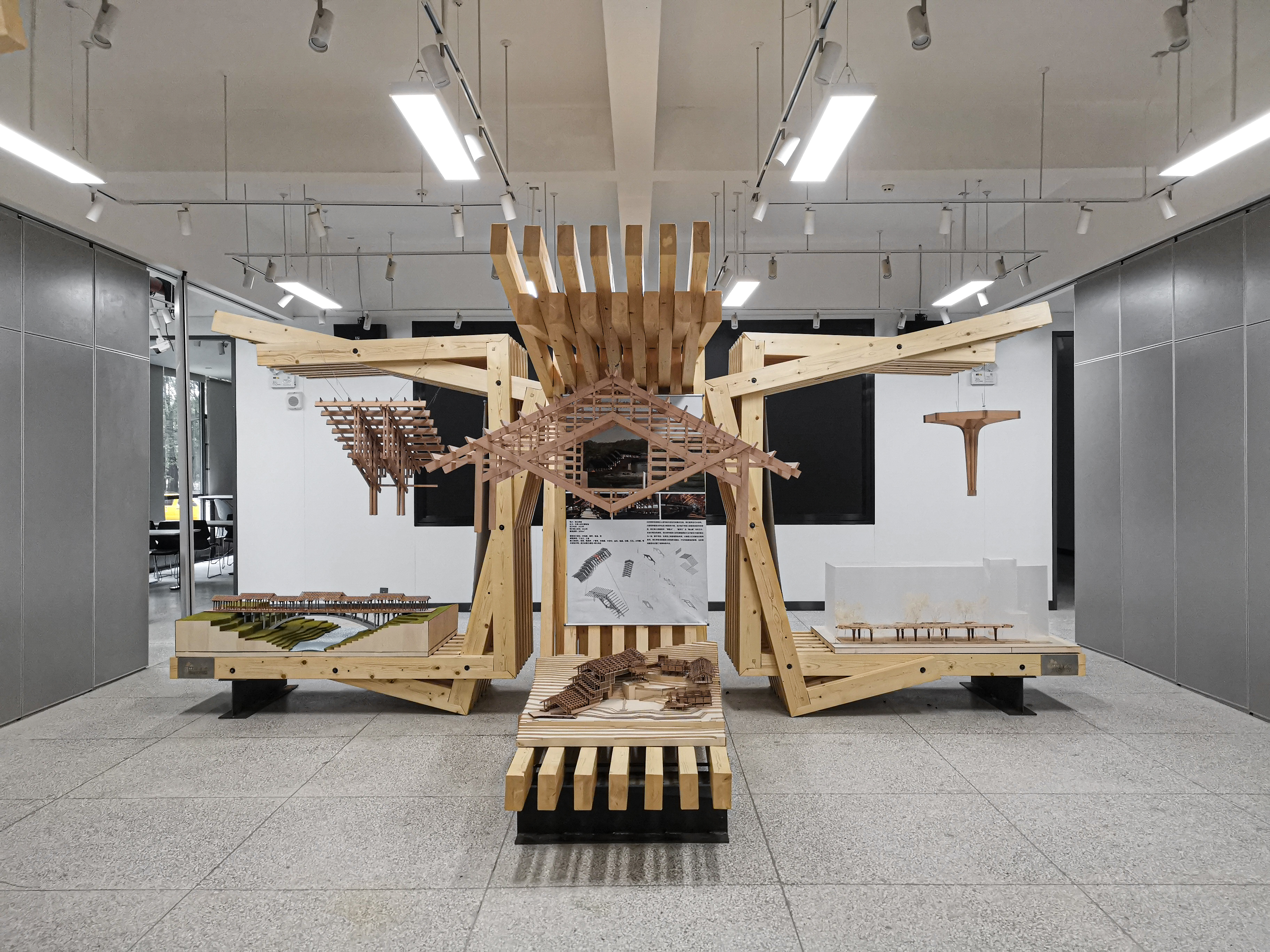 “Digital Wood Structure + Design Logic” Exhibition Design by Qing ...