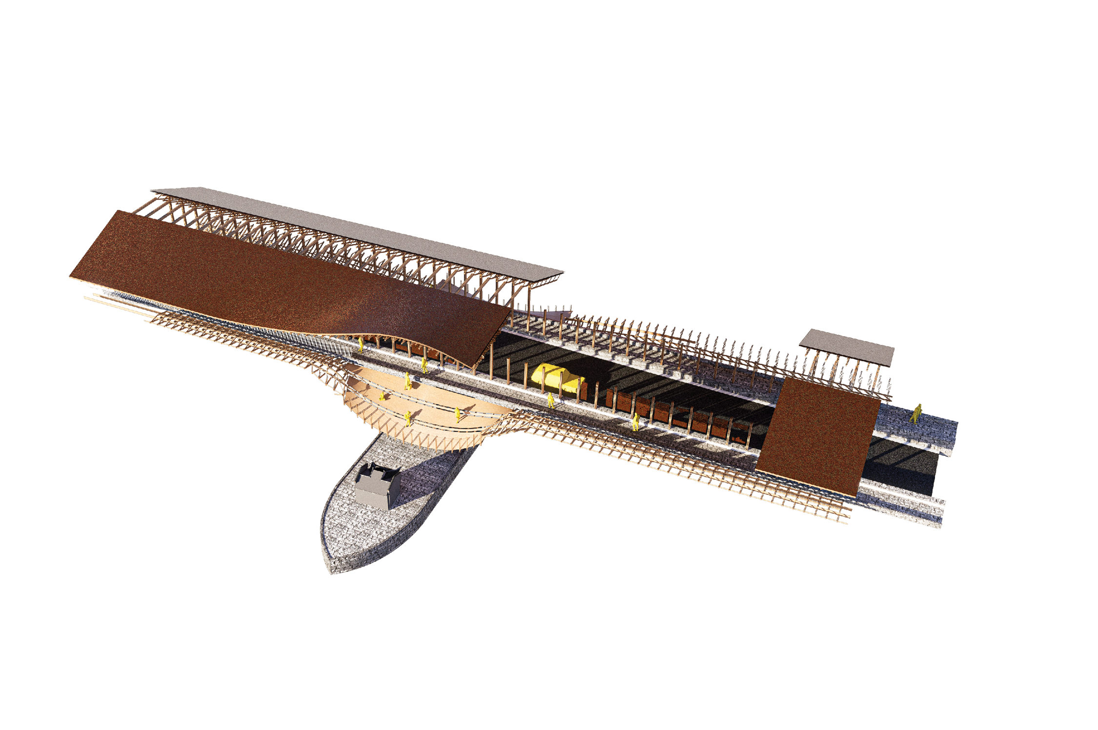 [OPNE THE GATES!]Scene design of "three gates and one axis" in Doumen ...