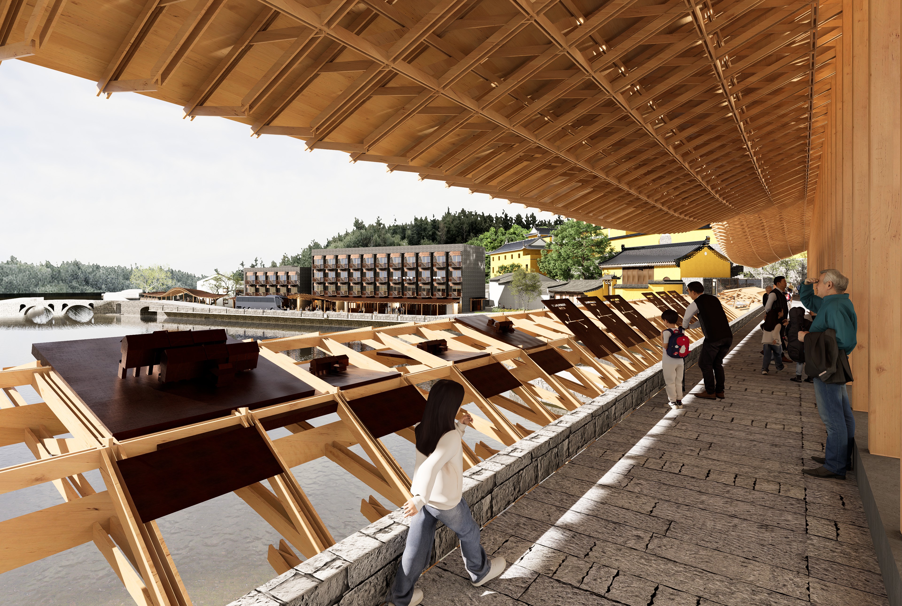 [OPNE THE GATES!]Scene design of "three gates and one axis" in Doumen ...