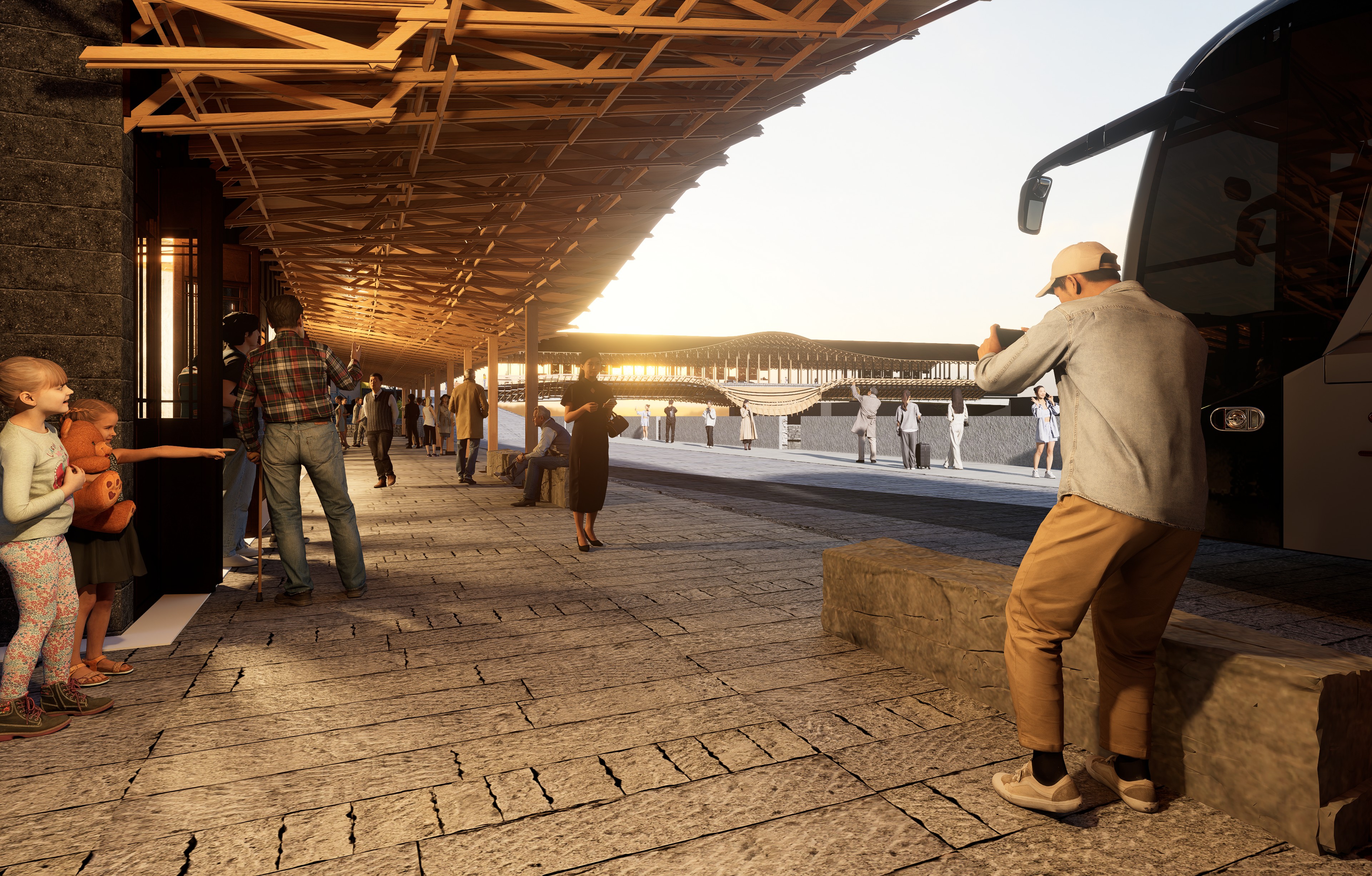 [OPNE THE GATES!]Scene design of "three gates and one axis" in Doumen ...