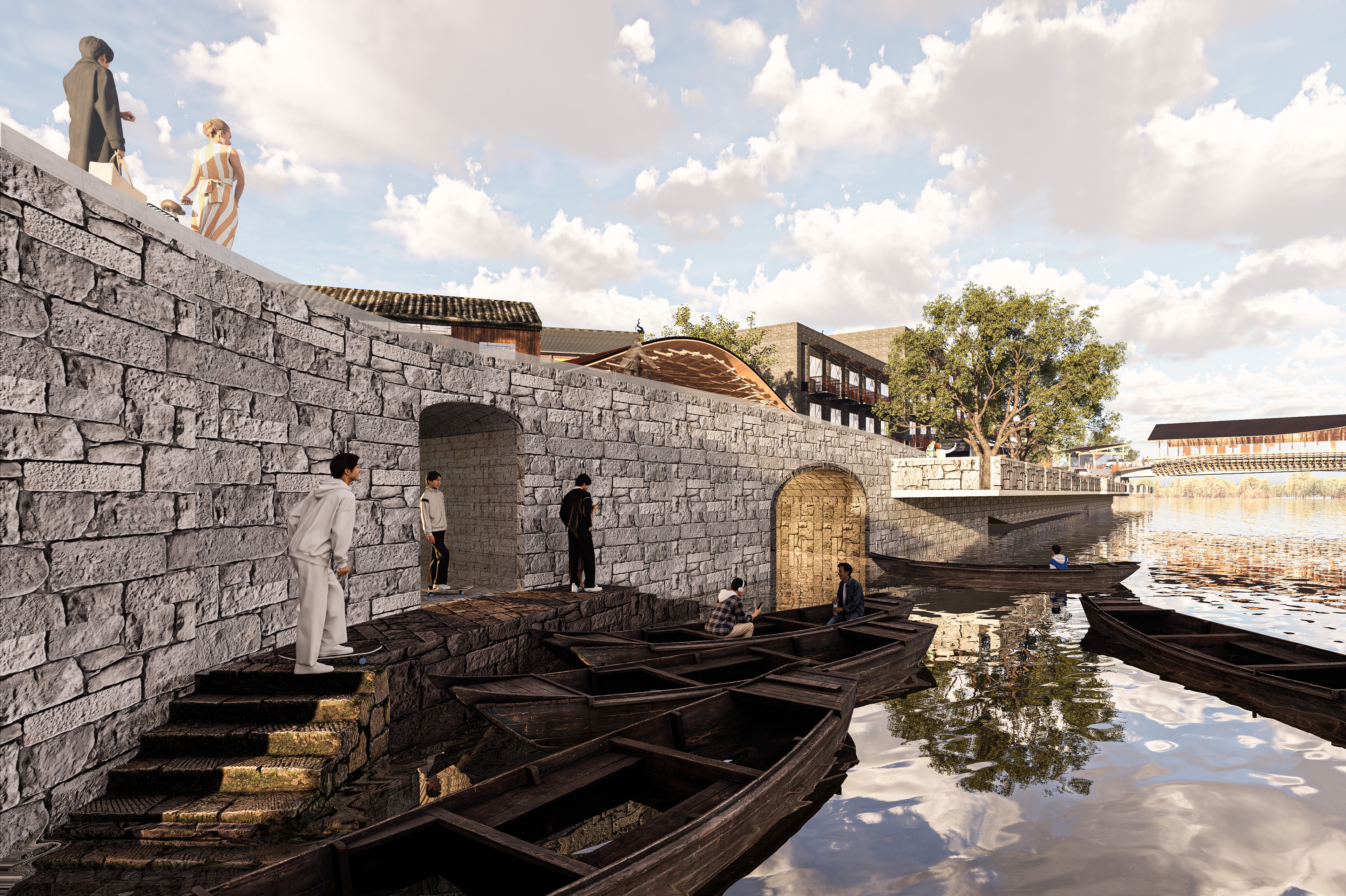 [OPNE THE GATES!]Scene design of "three gates and one axis" in Doumen ...