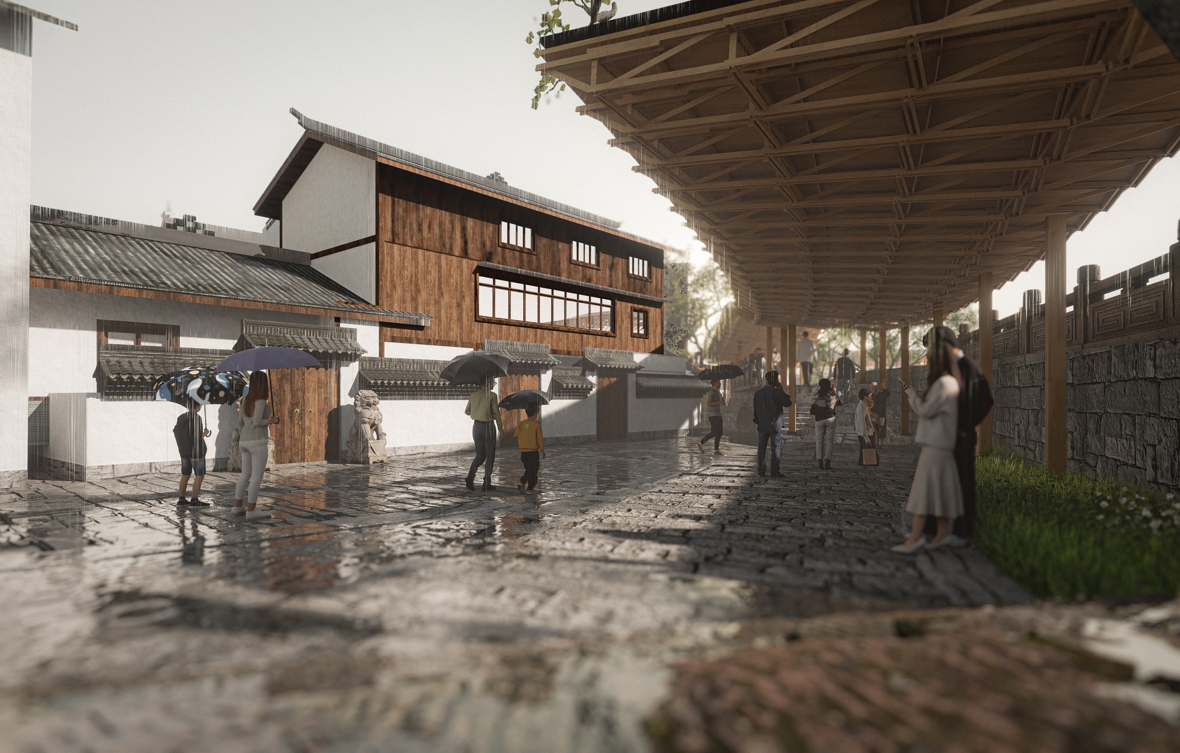 [OPNE THE GATES!]Scene design of "three gates and one axis" in Doumen ...