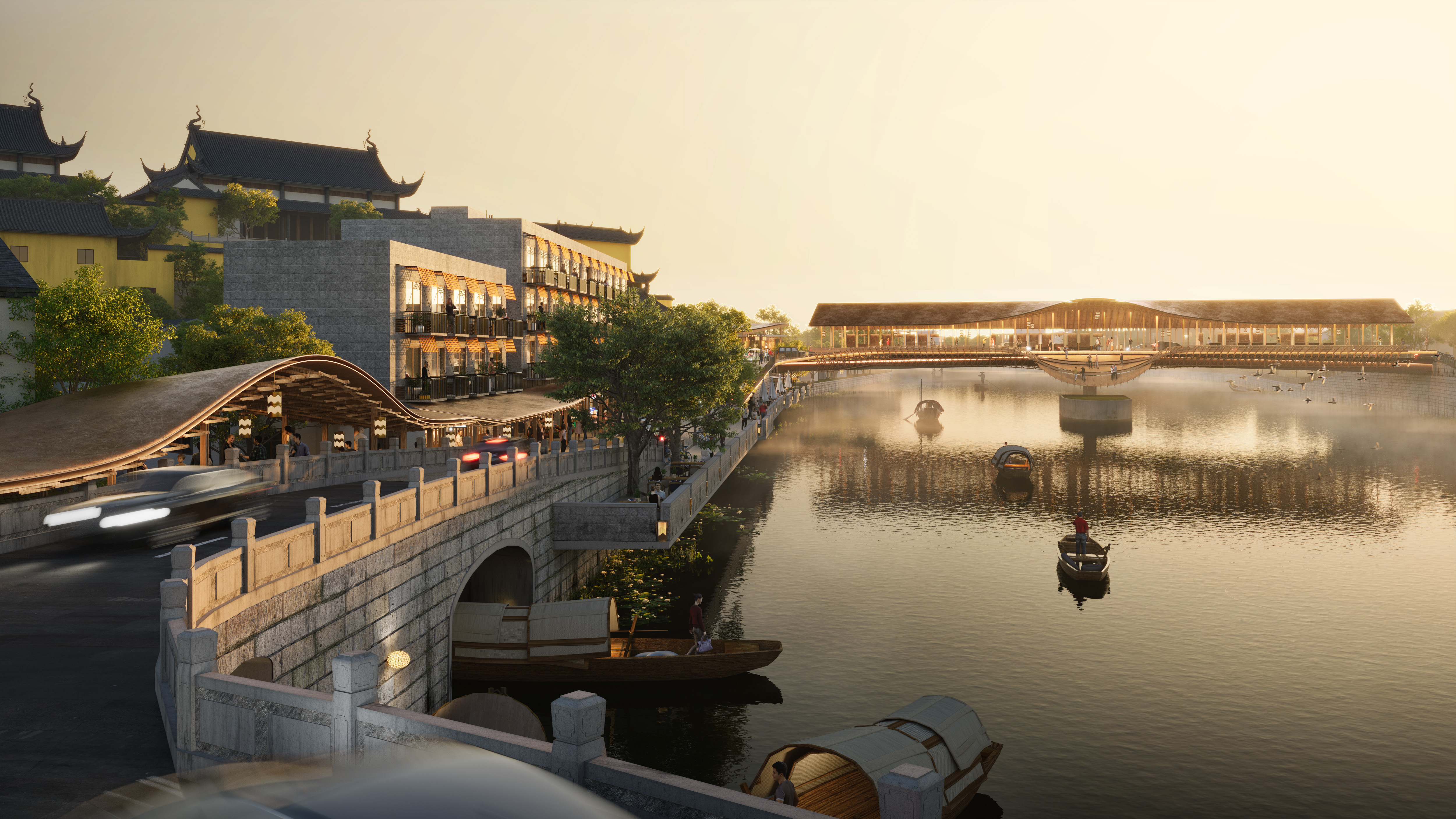 [OPNE THE GATES!]Scene design of "three gates and one axis" in Doumen ...