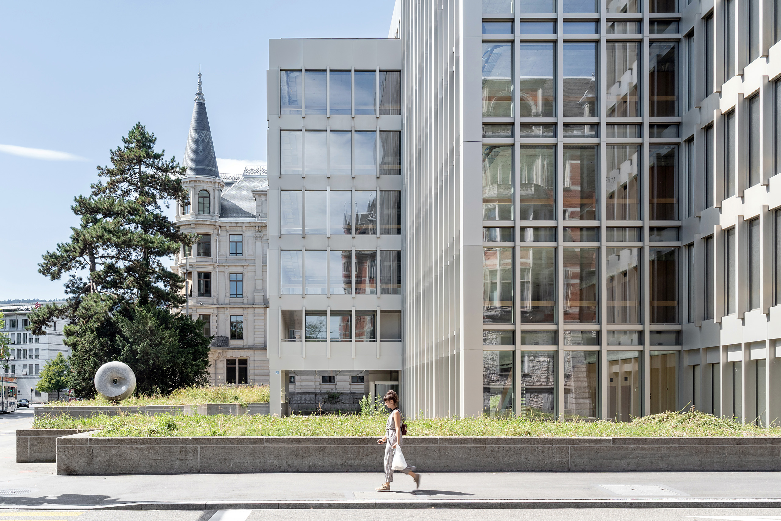 Schader commercial building, Zurich by Fischer Architekten AG - Architizer