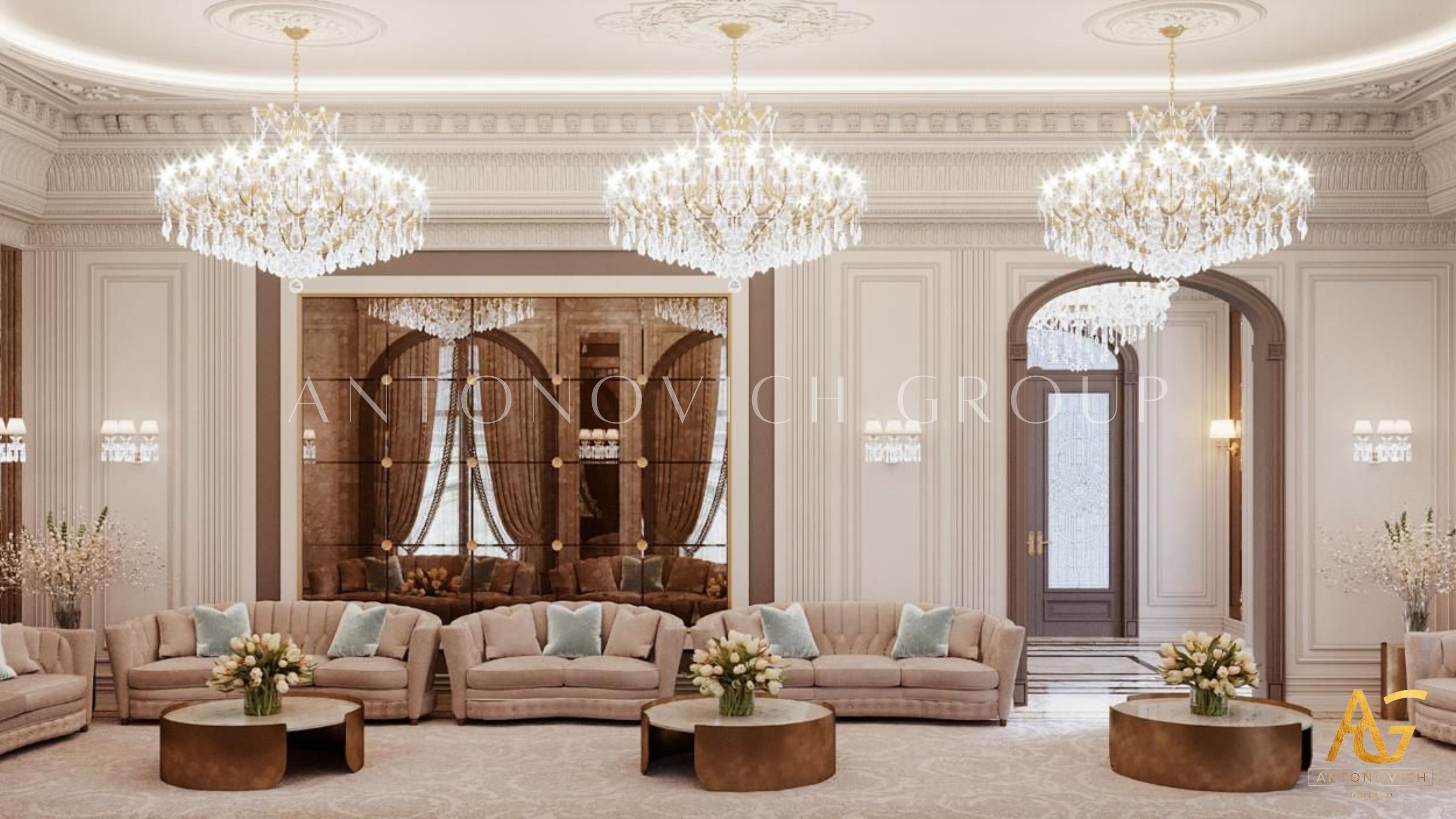 Expert Craftsmanship by Dubai Architects for Majlis Interior by LUXURY ...