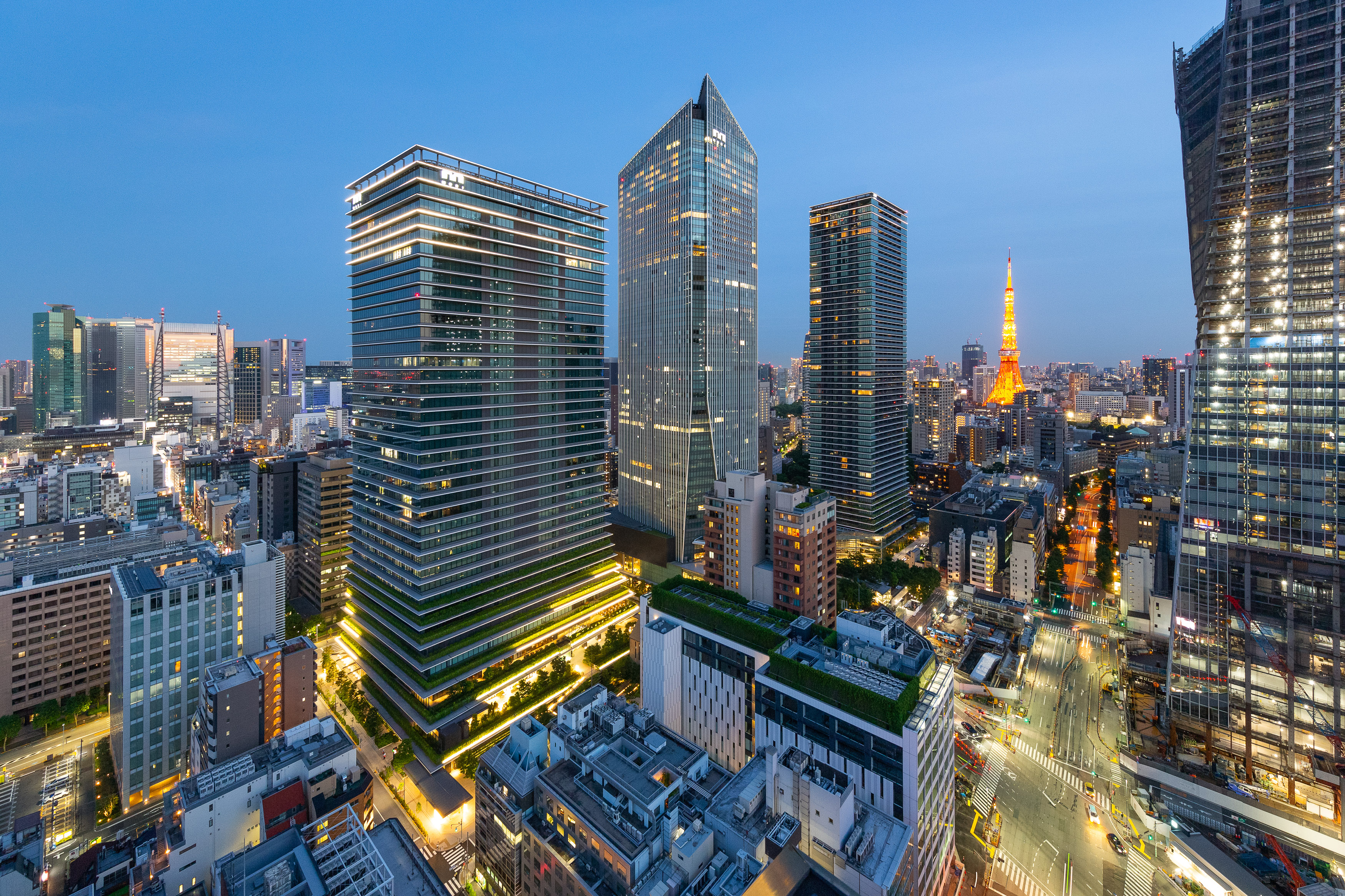 Toranomon Hills Towers, Tokyo by ingenhoven associates - Architizer