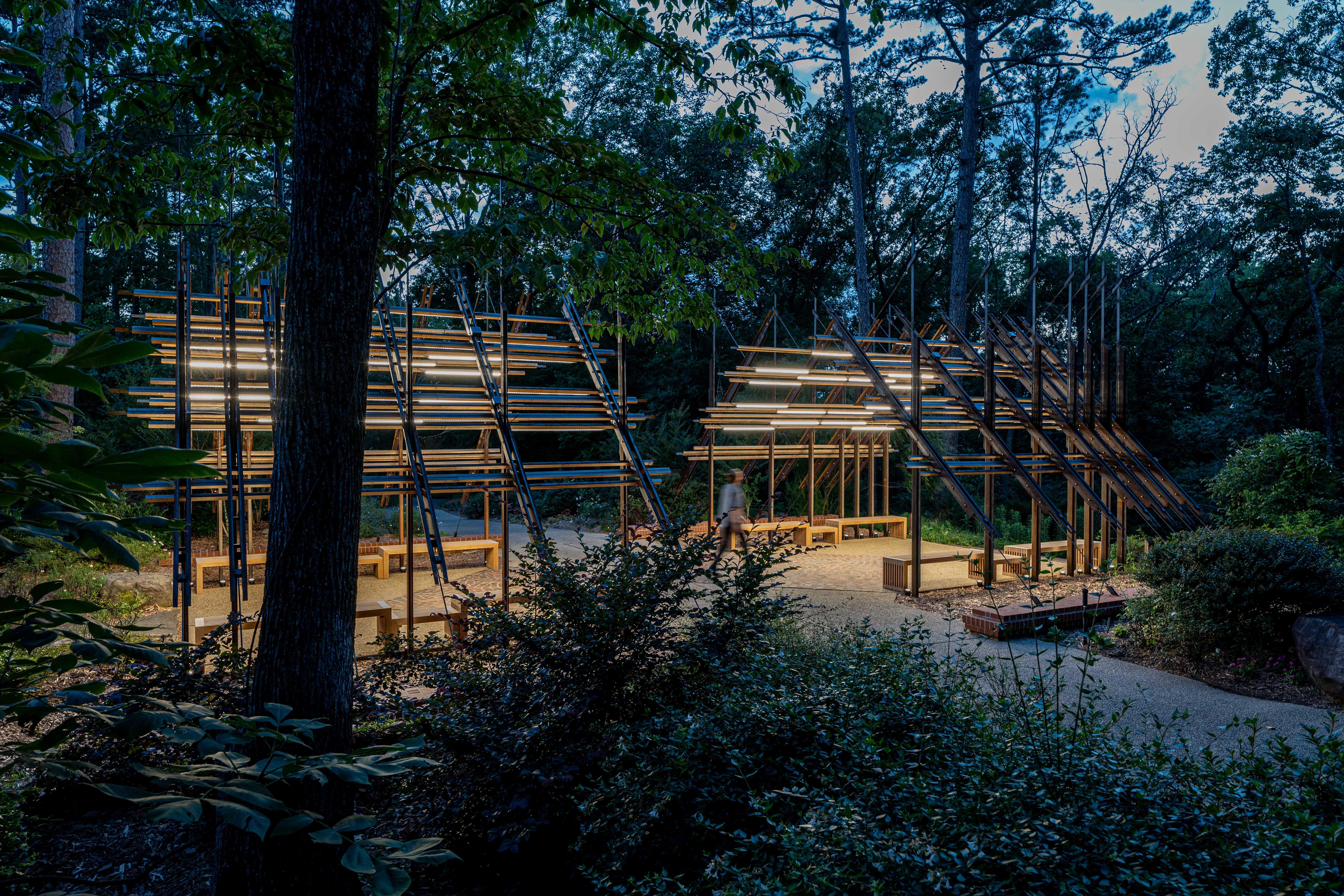 Falling Leaves Pavilion by Jennings + Santa-Rita Architects, PLLC ...