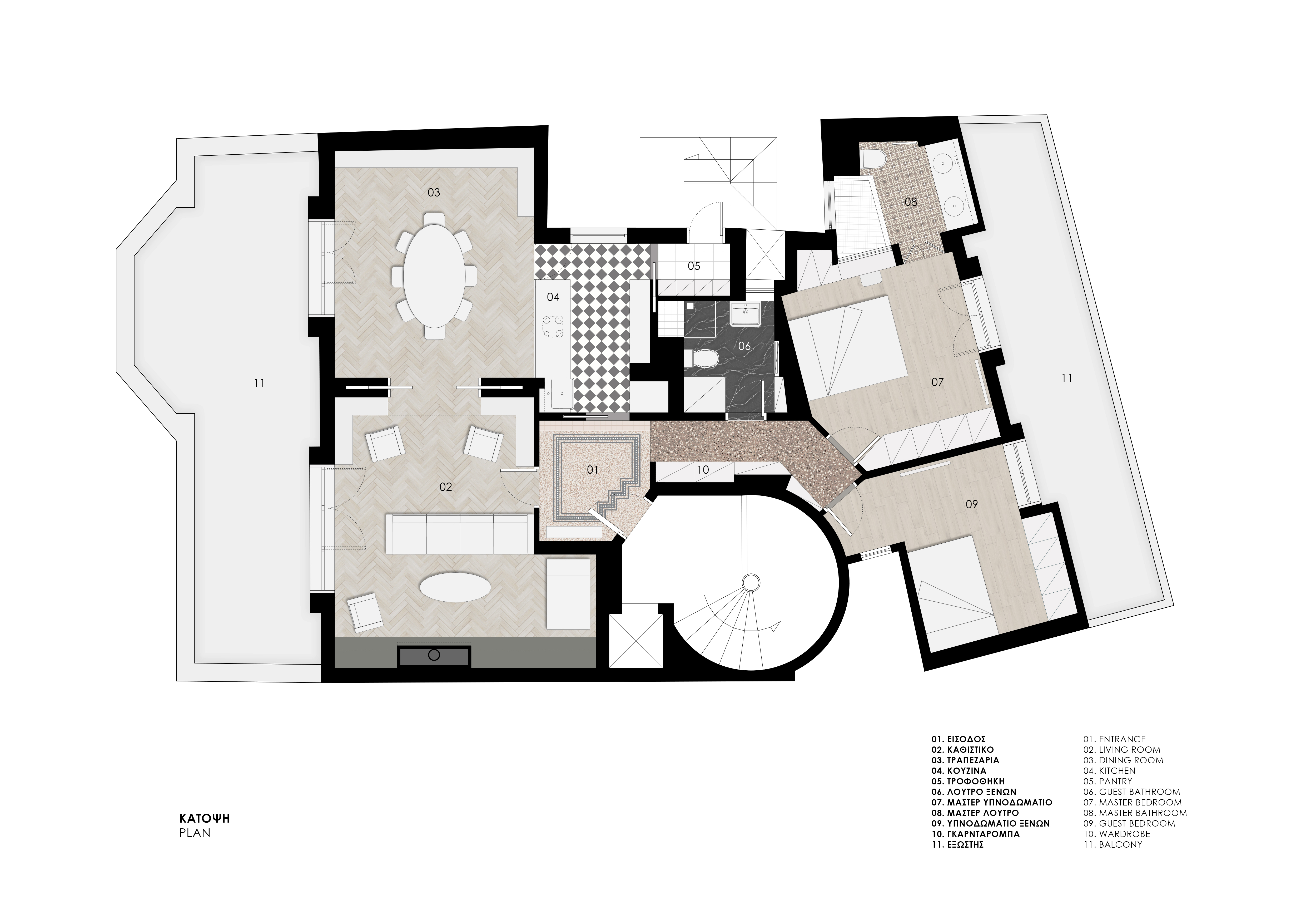 Athenian mid-war penthouse by Constantine Bouras Studio - Architizer