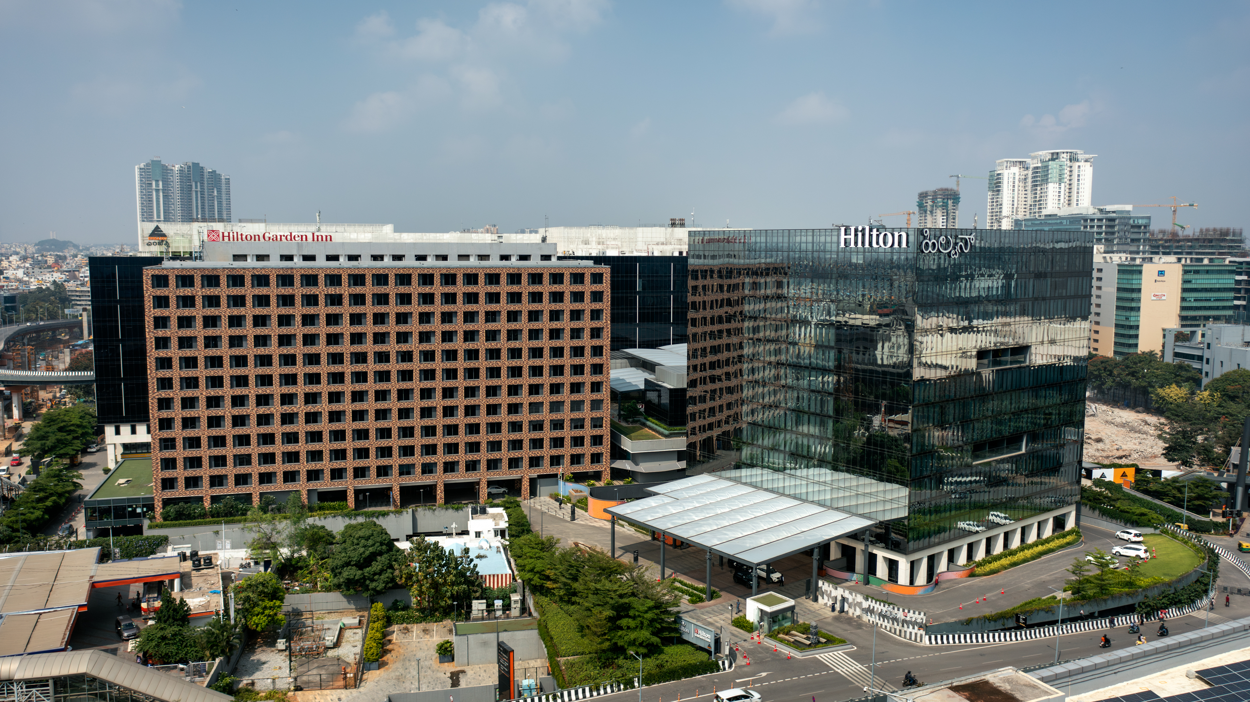 Hilton Hotel, Hilton Garden Inn, and Convention Centre at Embassy Manyata Business Park by Andy ...