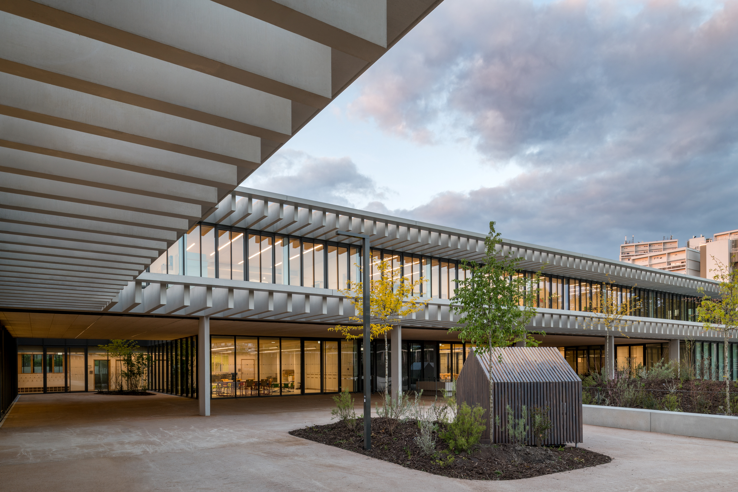 Louise Michel school complex by marjan hessamfar & joe verons ...