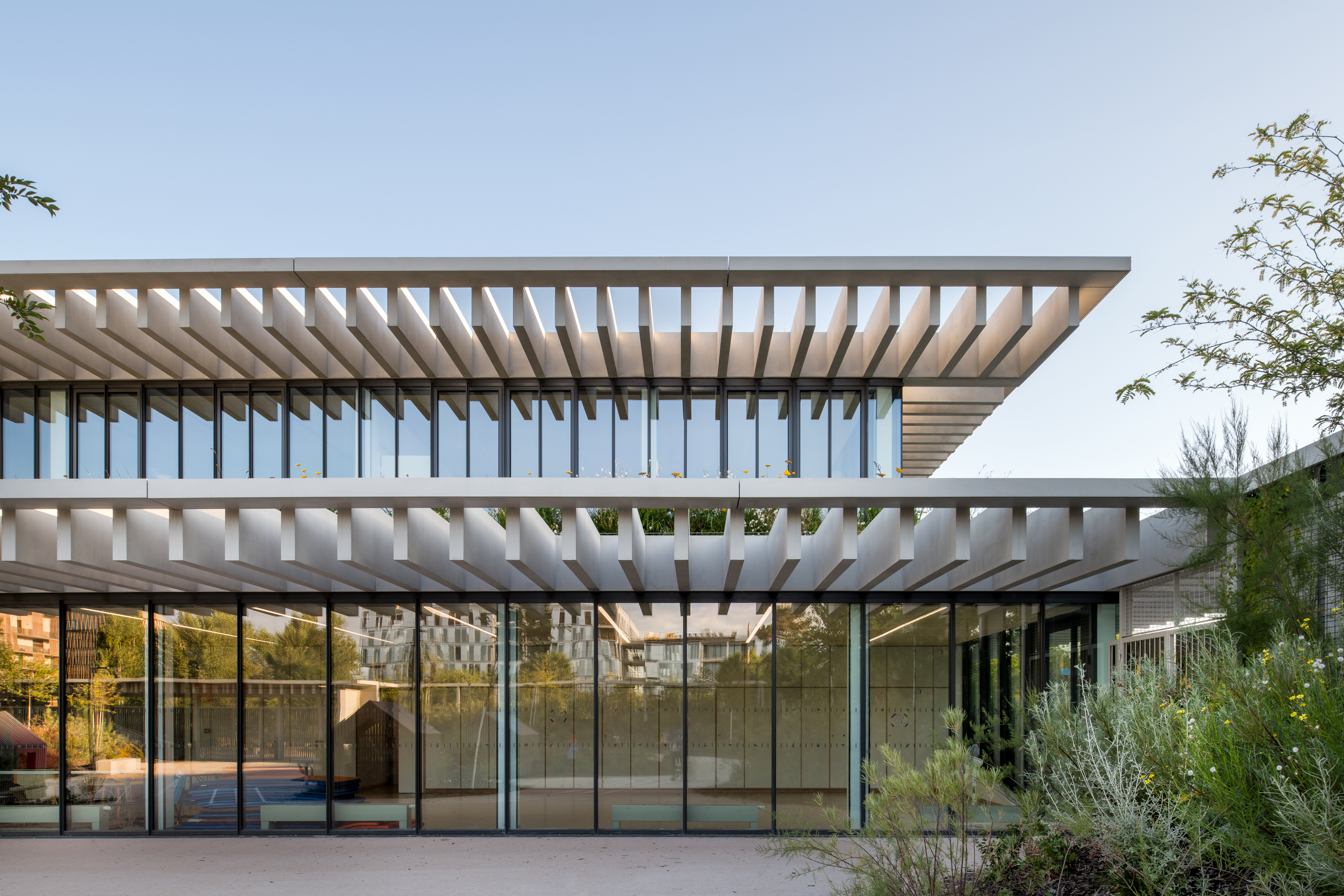 Louise Michel school complex by marjan hessamfar & joe verons ...