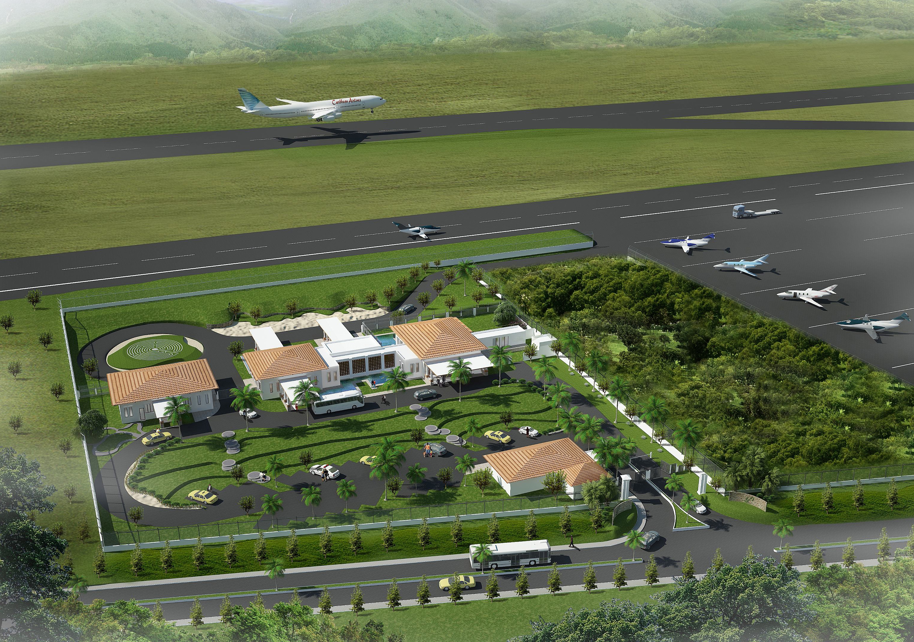 Kayan Jet, St. Kitts’ Robert Llewellyn Bradshaw International Airport ...