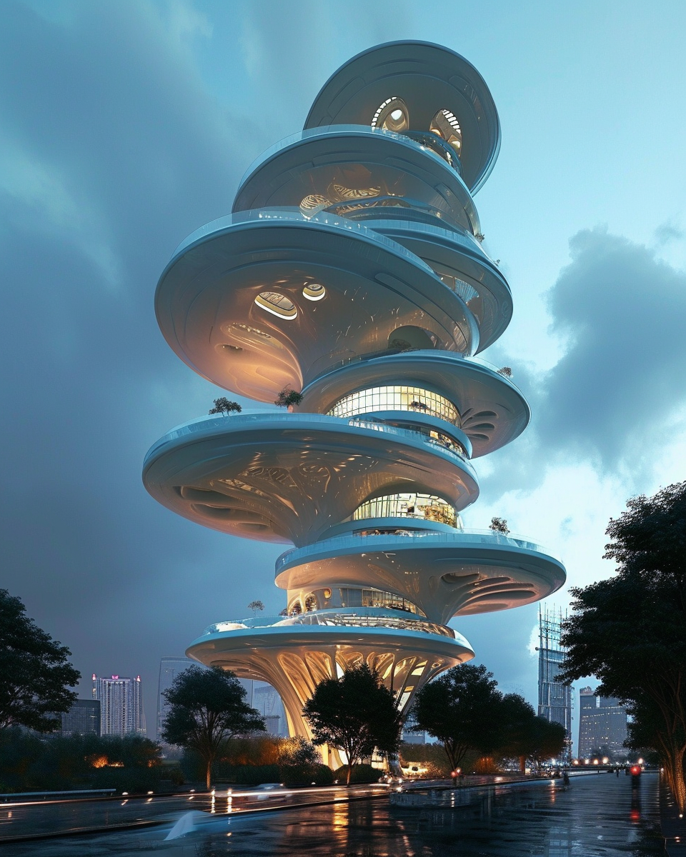 Pleurotus Tower by hourdesign.ir - Architizer