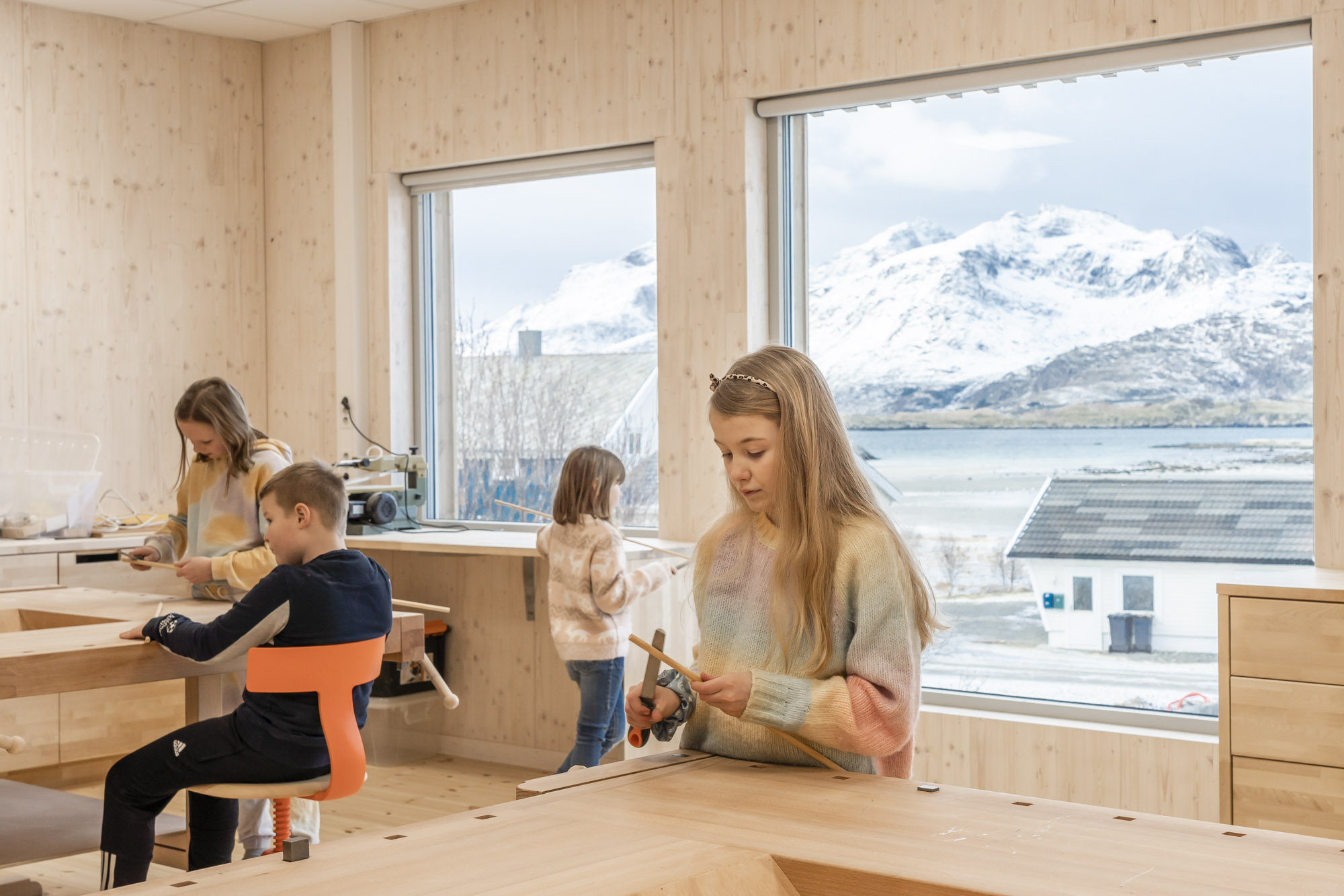 Idea 4153518: Flakstad School by LINK Arkitektur in Ramberg, Norway ...