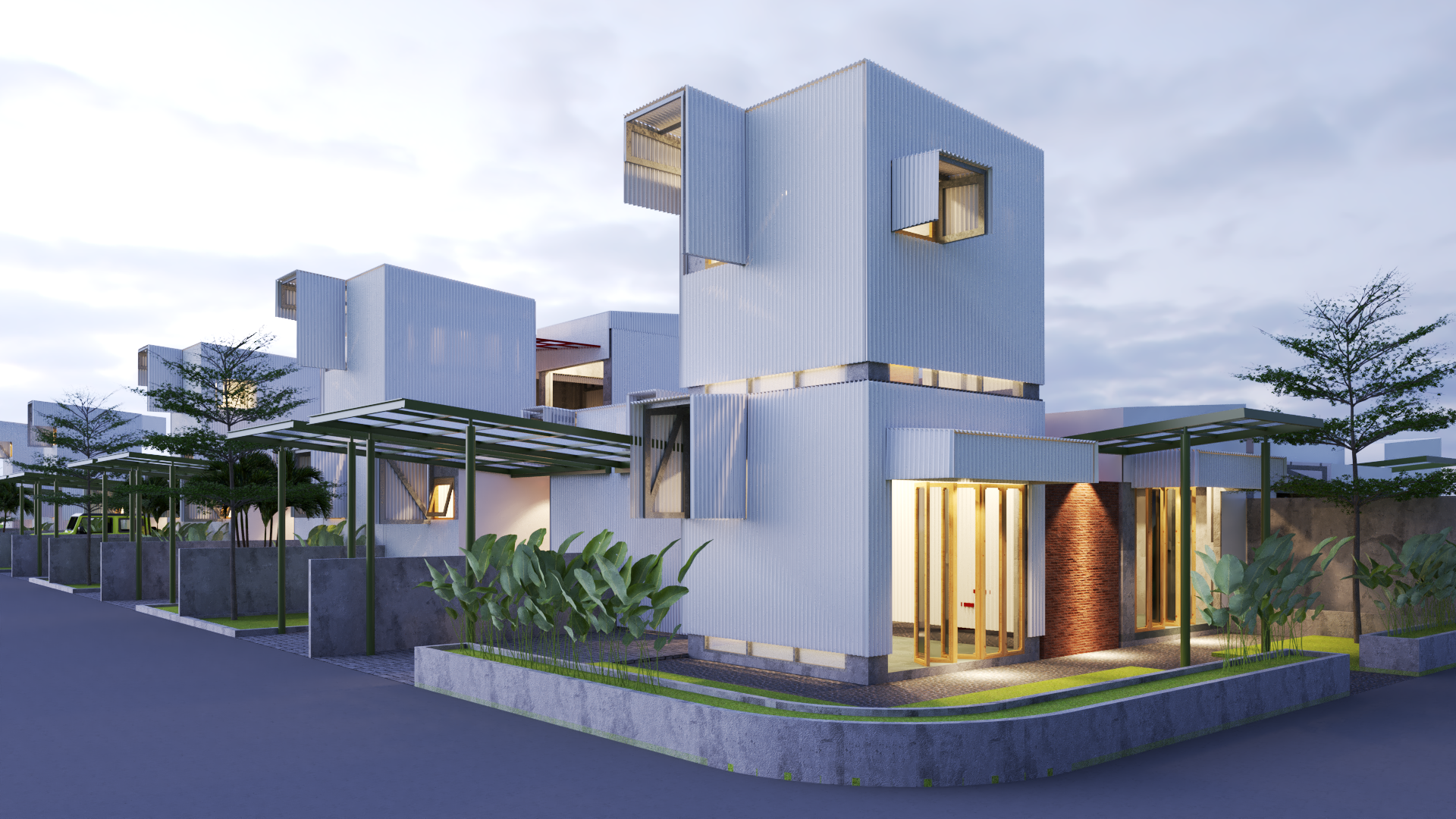 Affordable Box Housing by Studio Teduh - Architizer