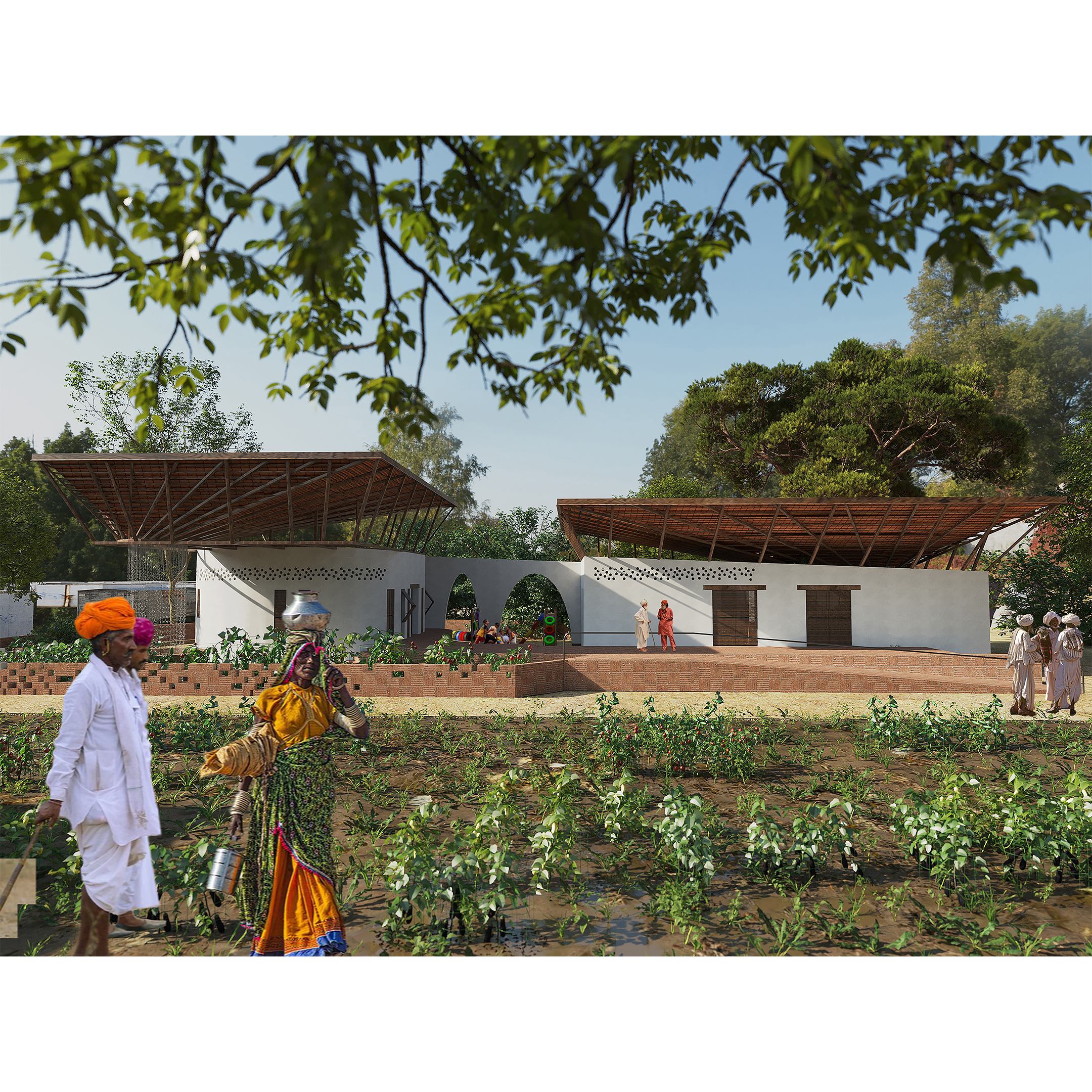 the community center in india - finalist by olay studio - Architizer