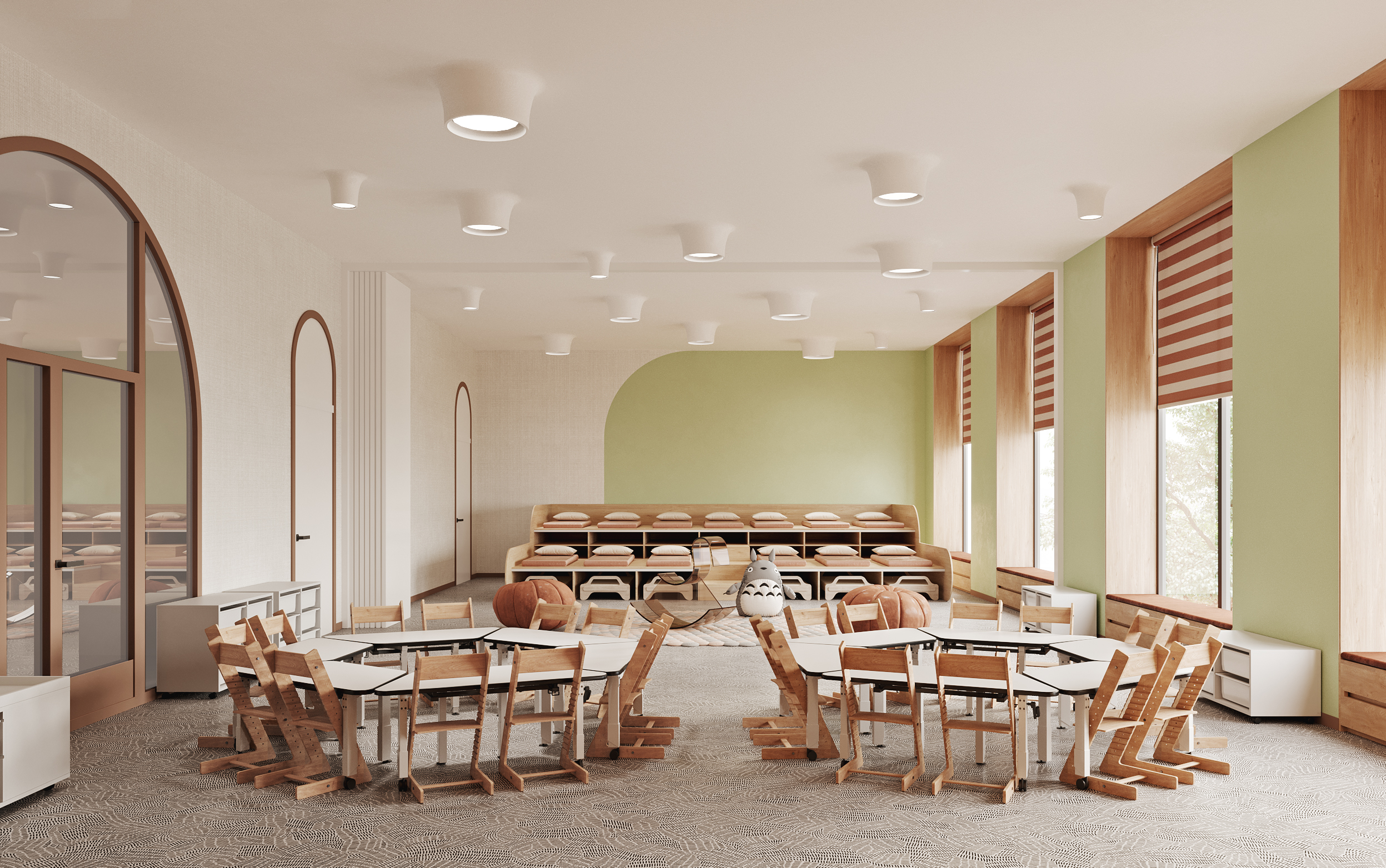 Kindergarten on the territory of ZIL in Moscow by Asadov Architectural ...