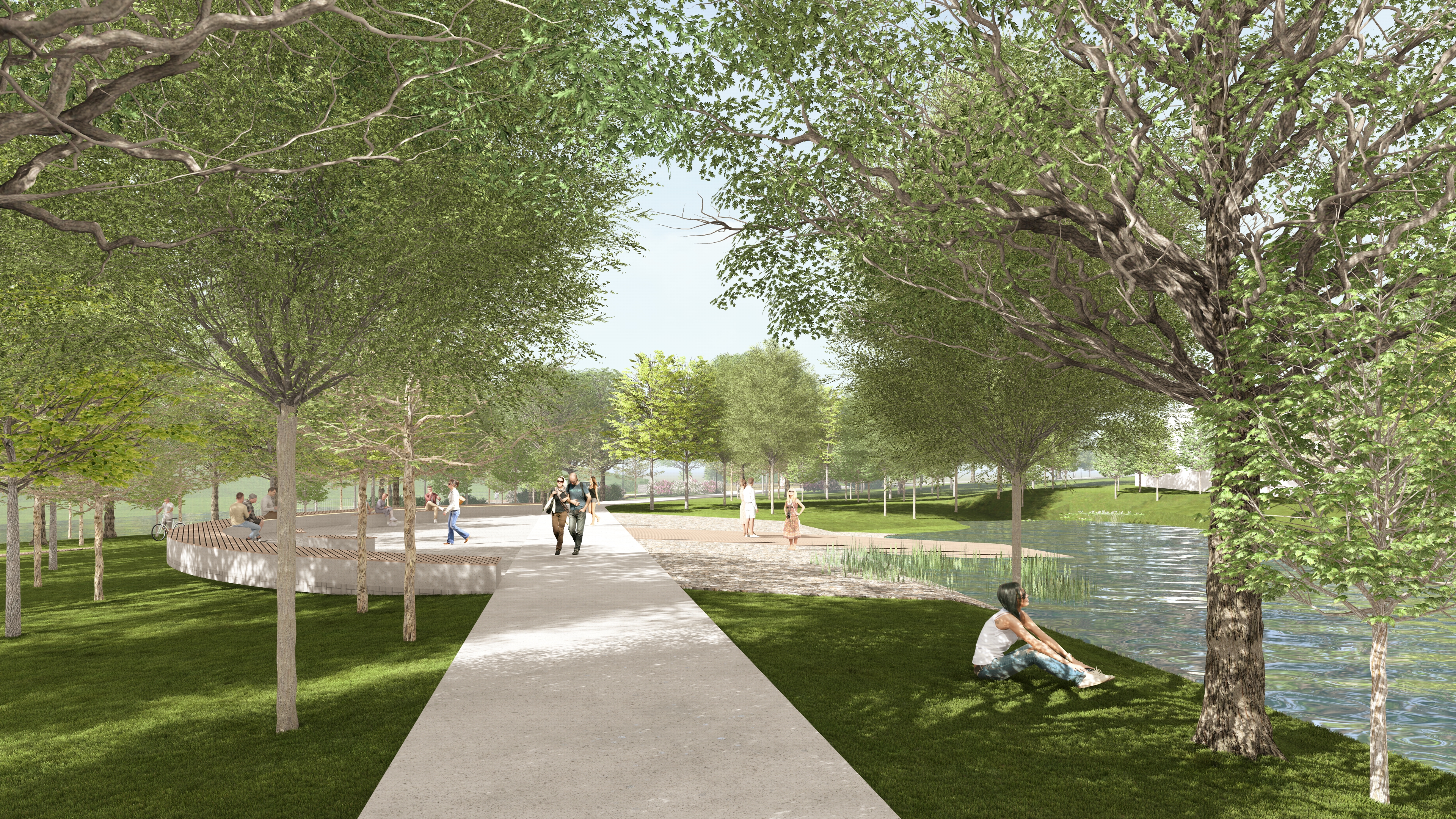 Public spaces near Akmena River by UAB MASPRO - Architizer