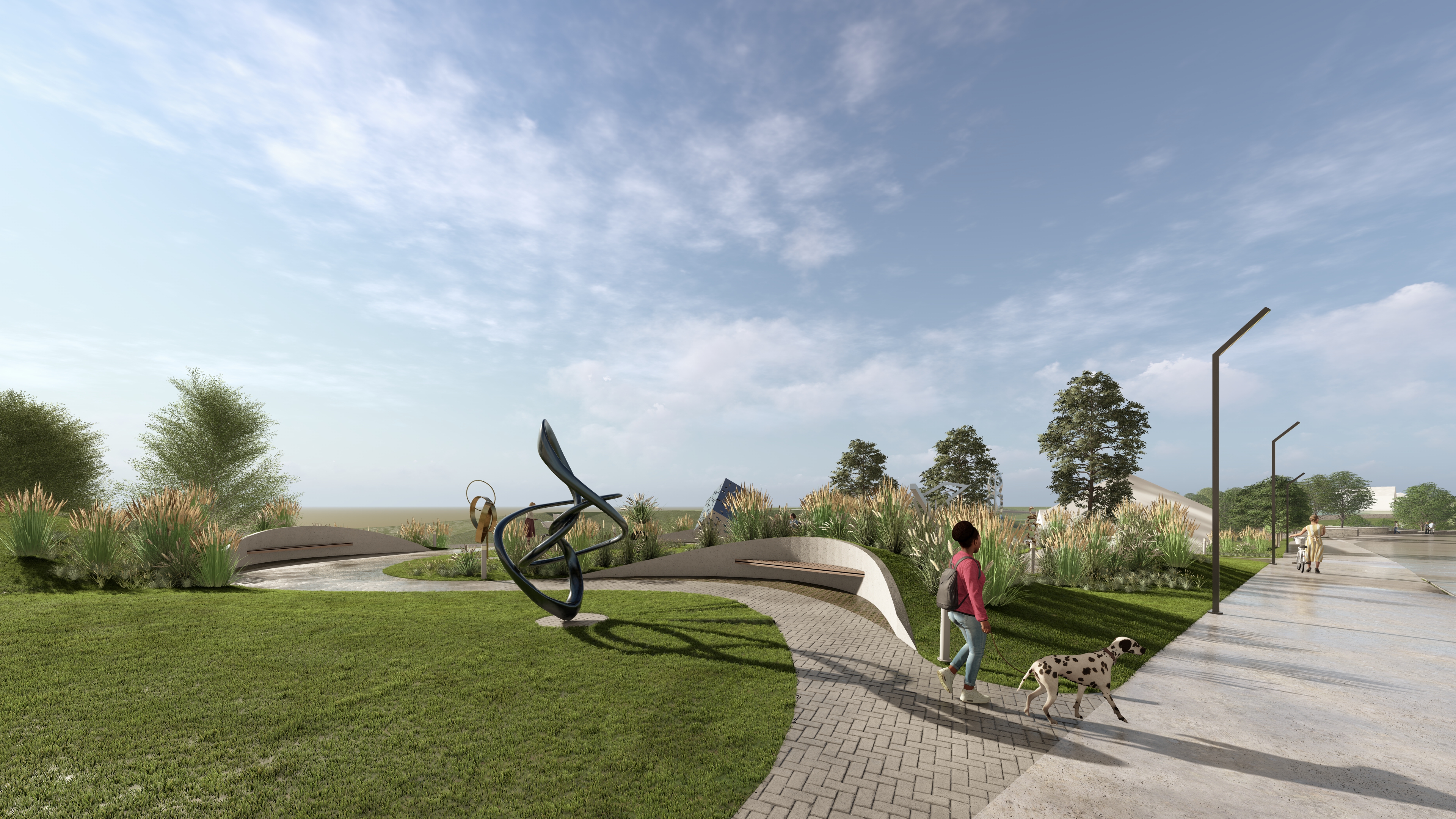 Public spaces near Akmena River by UAB MASPRO - Architizer