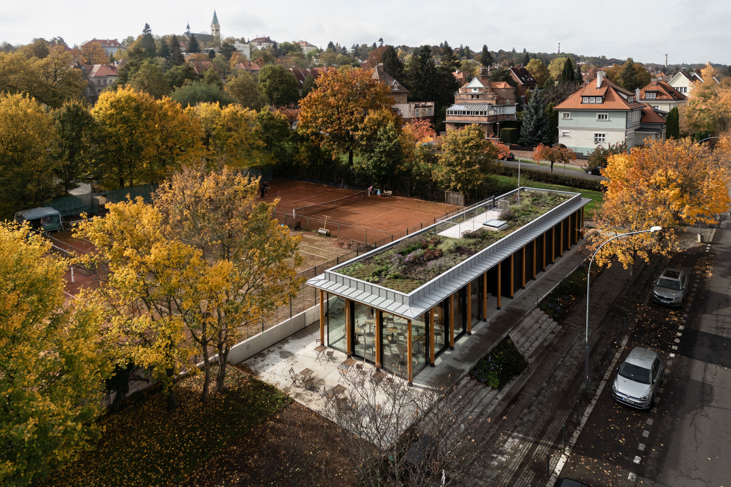 Tennis Club Beseda Ořechovka by Pavel Hnilička Architects+Planners ...