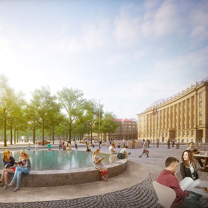 Victory square revitalization by Pavel Hnilička Architects+Planners ...