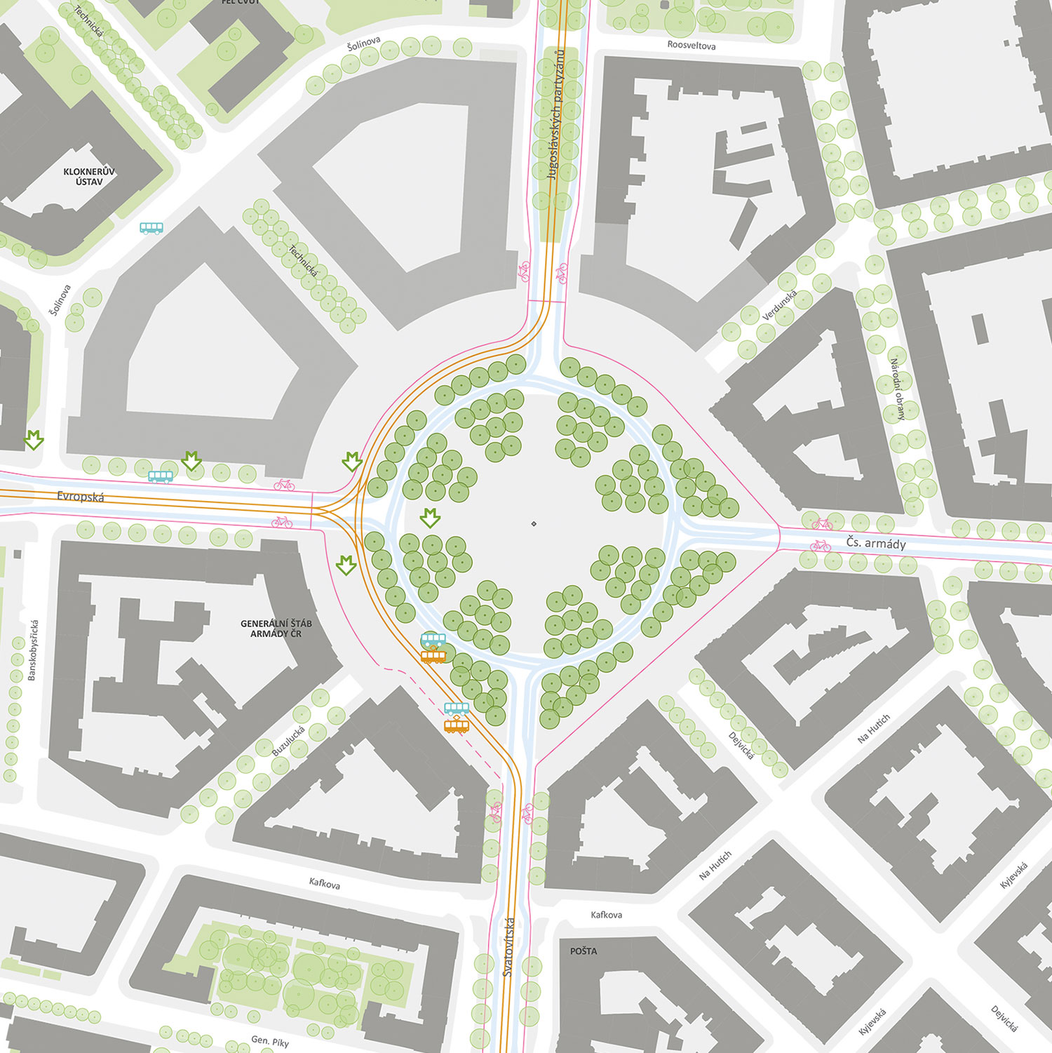 Victory square revitalization by Pavel Hnilička Architects+Planners ...
