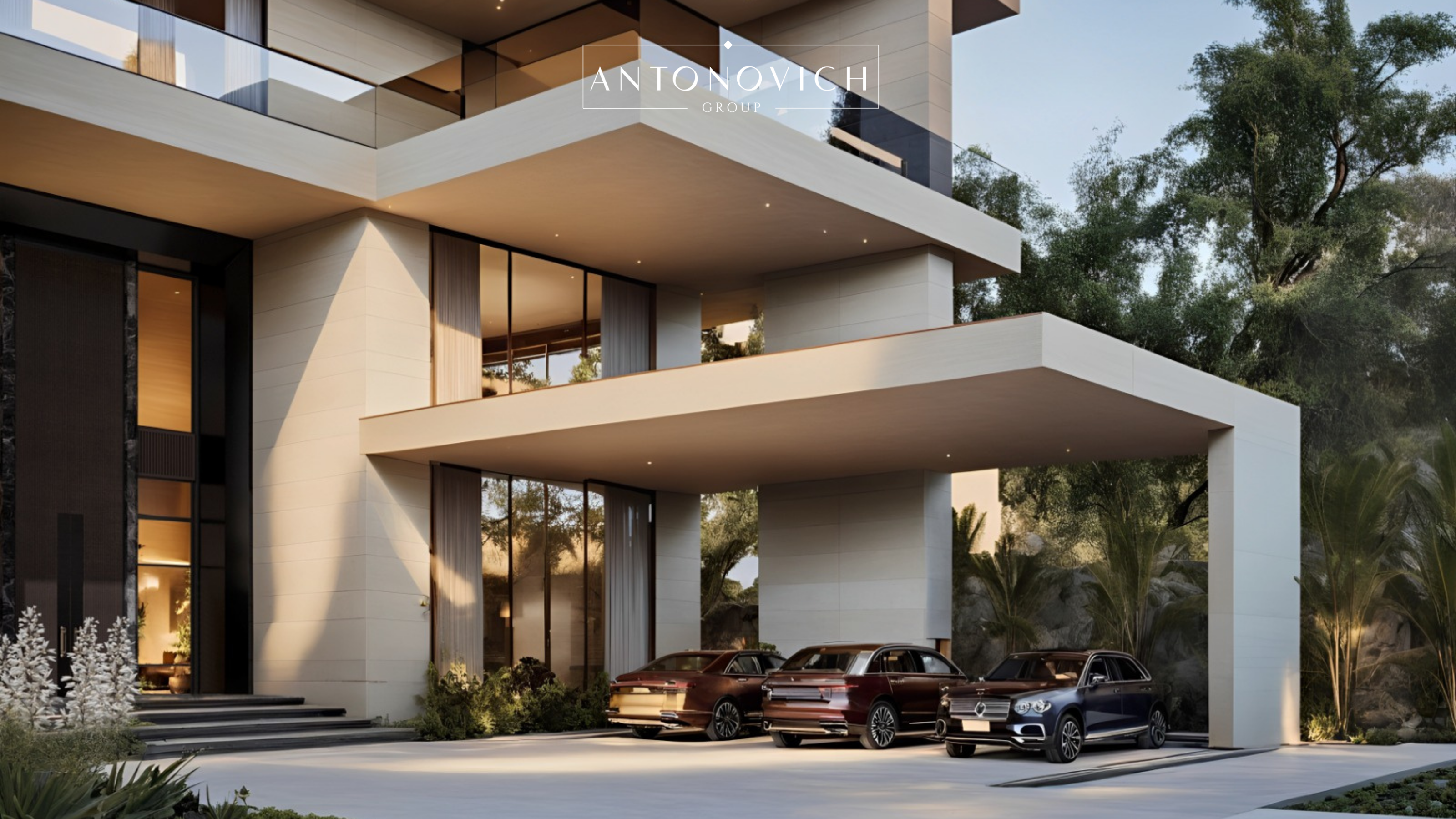 Luxury Villa Exterior & Landscape Design by LUXURY ANTONOVICH DESIGN ...