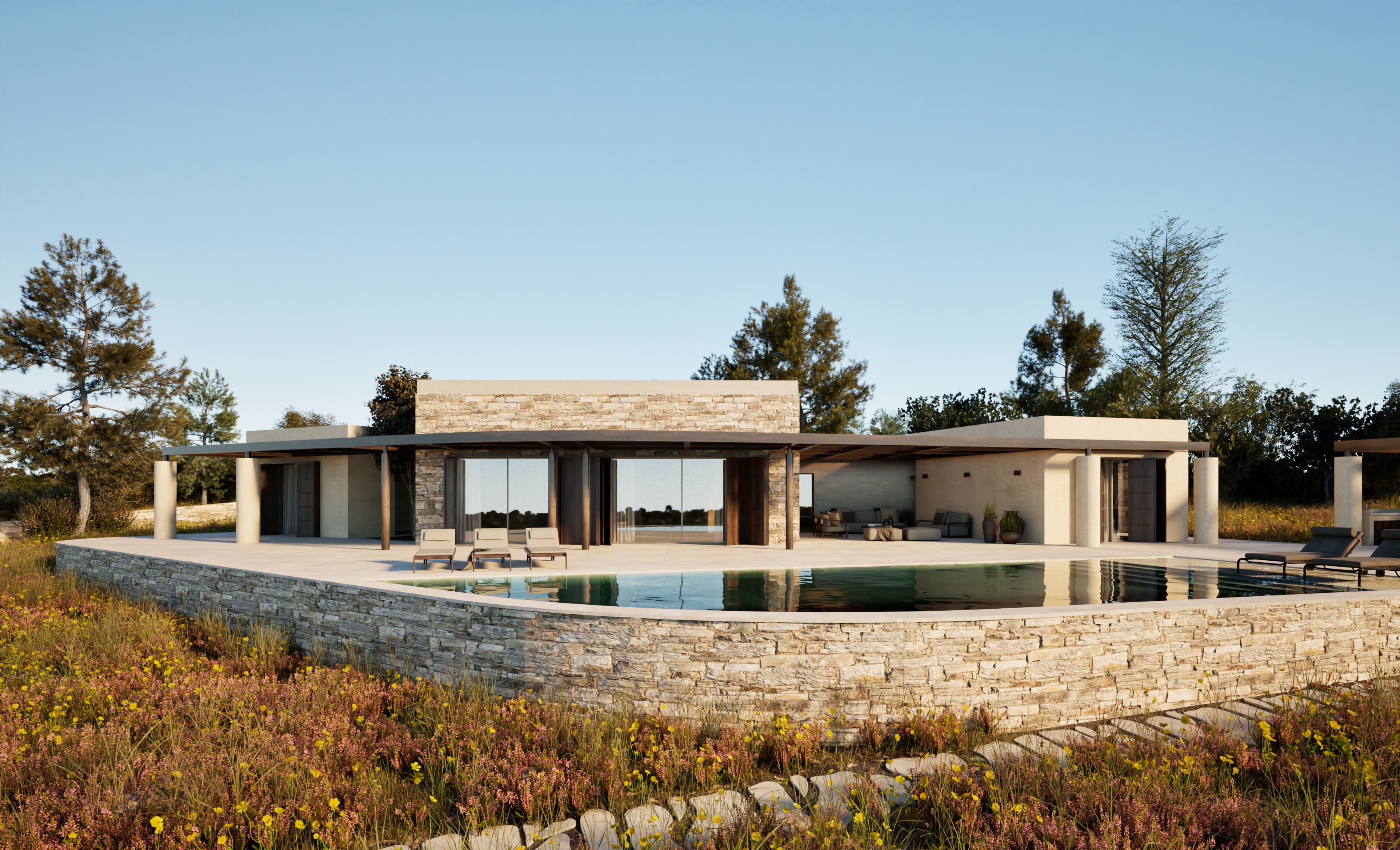 Summer House on the Edge of Thessaloniki by NOMEN architects - Architizer