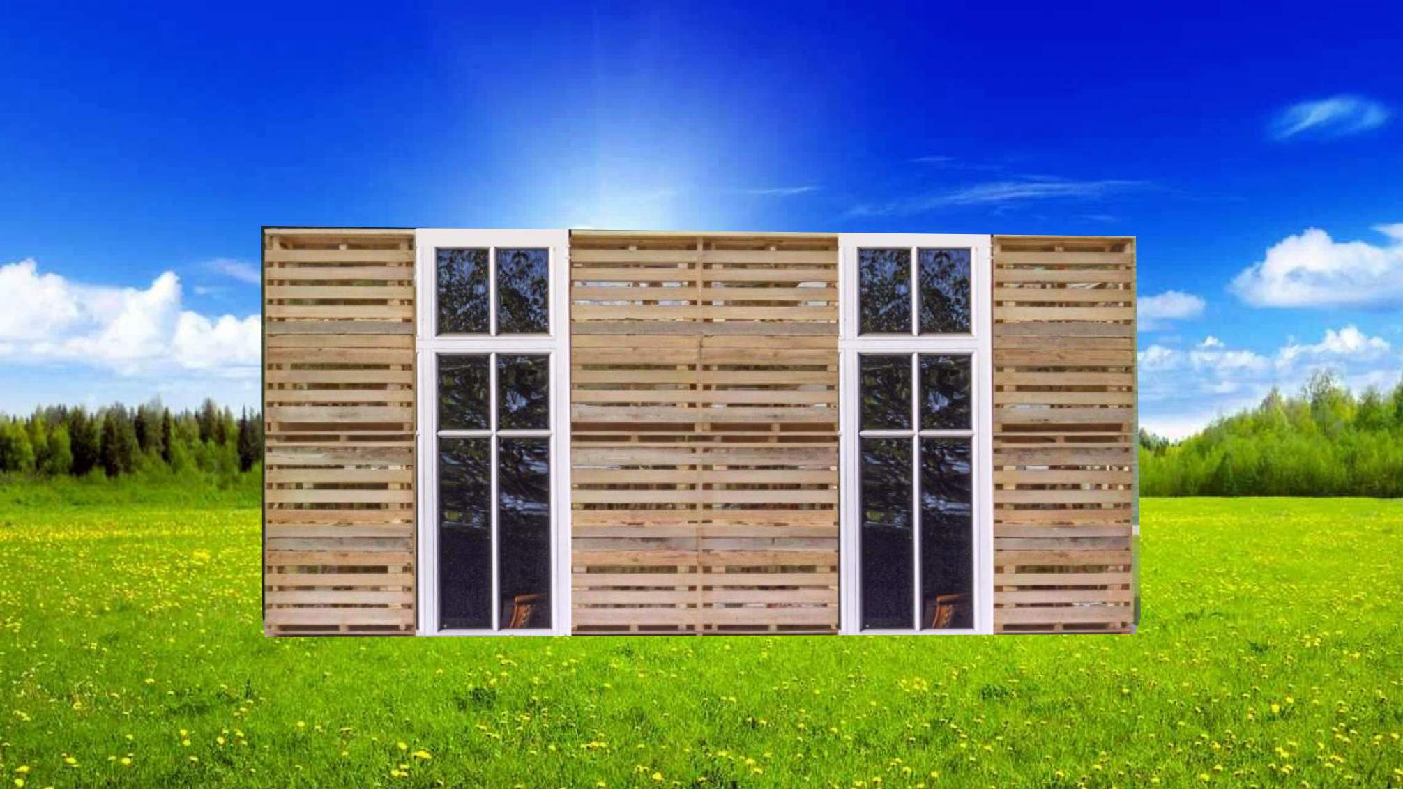 LOW COST MODULAR PALLET HOUSE by Morgun S.A. - Architizer