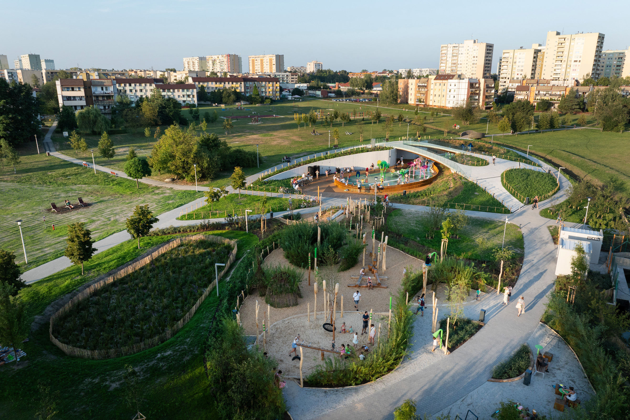 Playgrounds in Jaworek Park in Tychy by RS+ Robert Skitek - Architizer