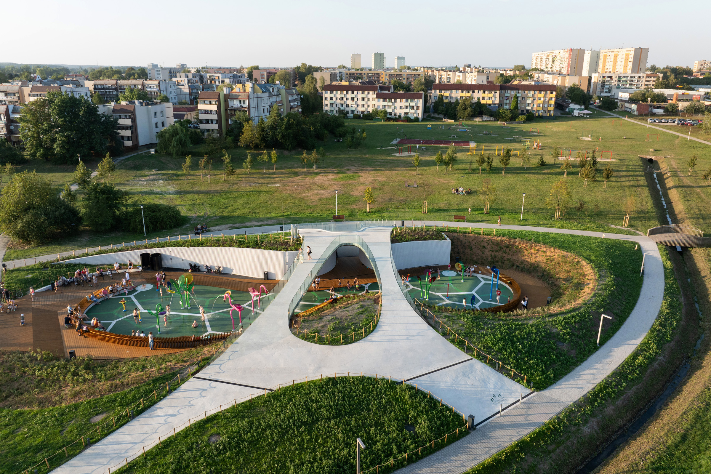 Playgrounds in Jaworek Park in Tychy by RS+ Robert Skitek - Architizer