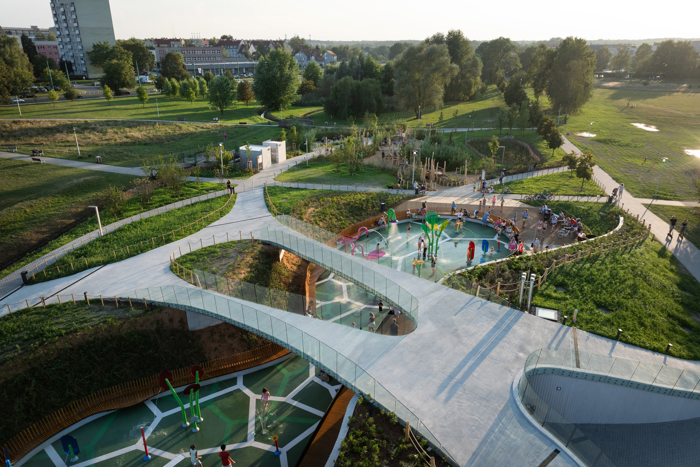 Playgrounds in Jaworek Park in Tychy by RS+ Robert Skitek - Architizer