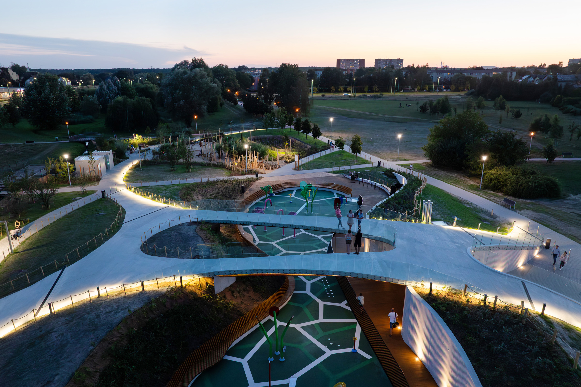 Playgrounds in Jaworek Park in Tychy by RS+ Robert Skitek - Architizer